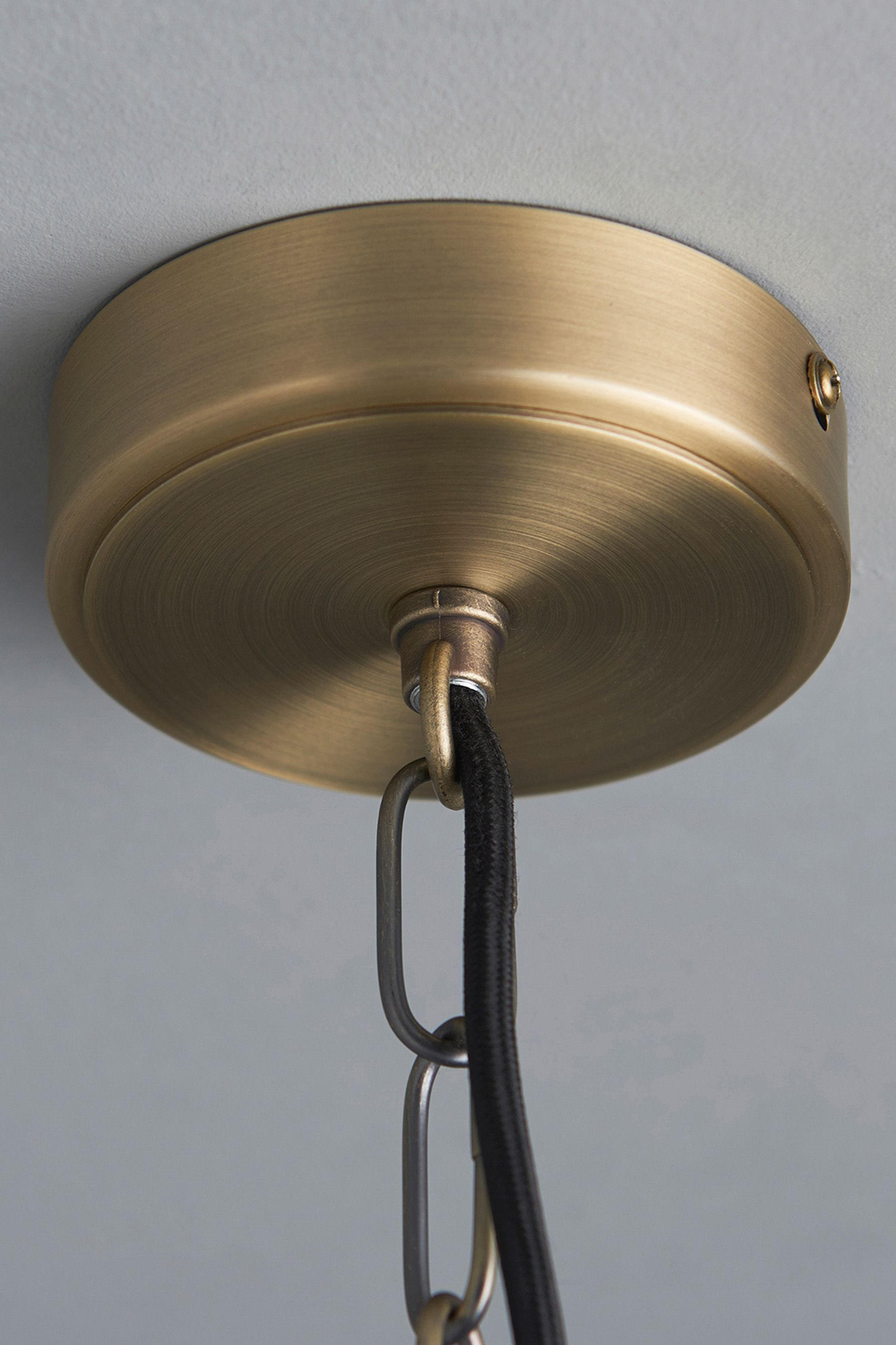 Buy Gallery Home Antique Brass Hemp Ceiling Light Pendant from the Next ...