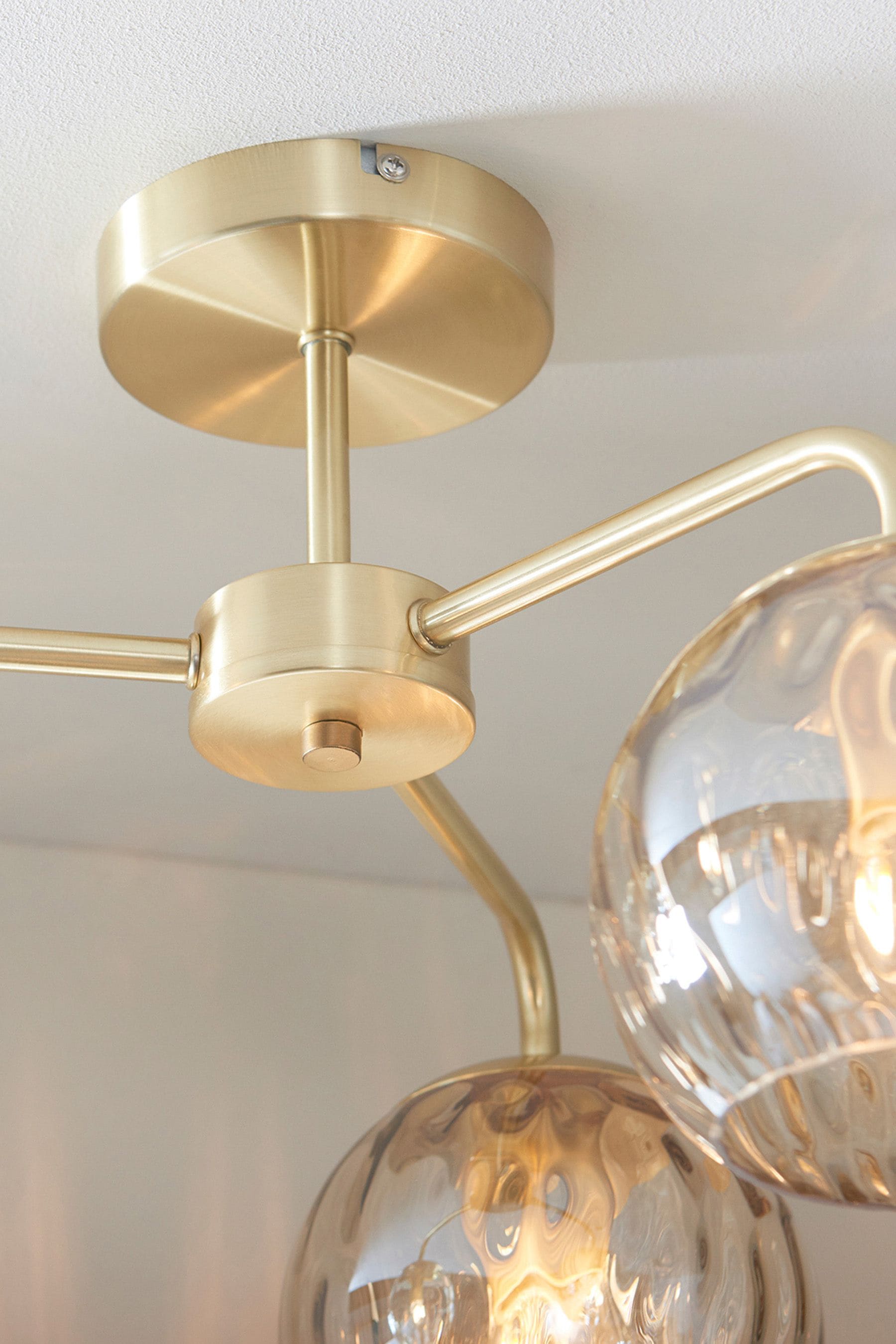 Buy Gallery Home Gold Dilan 3 Bulb Ceiling Light from the Next UK ...