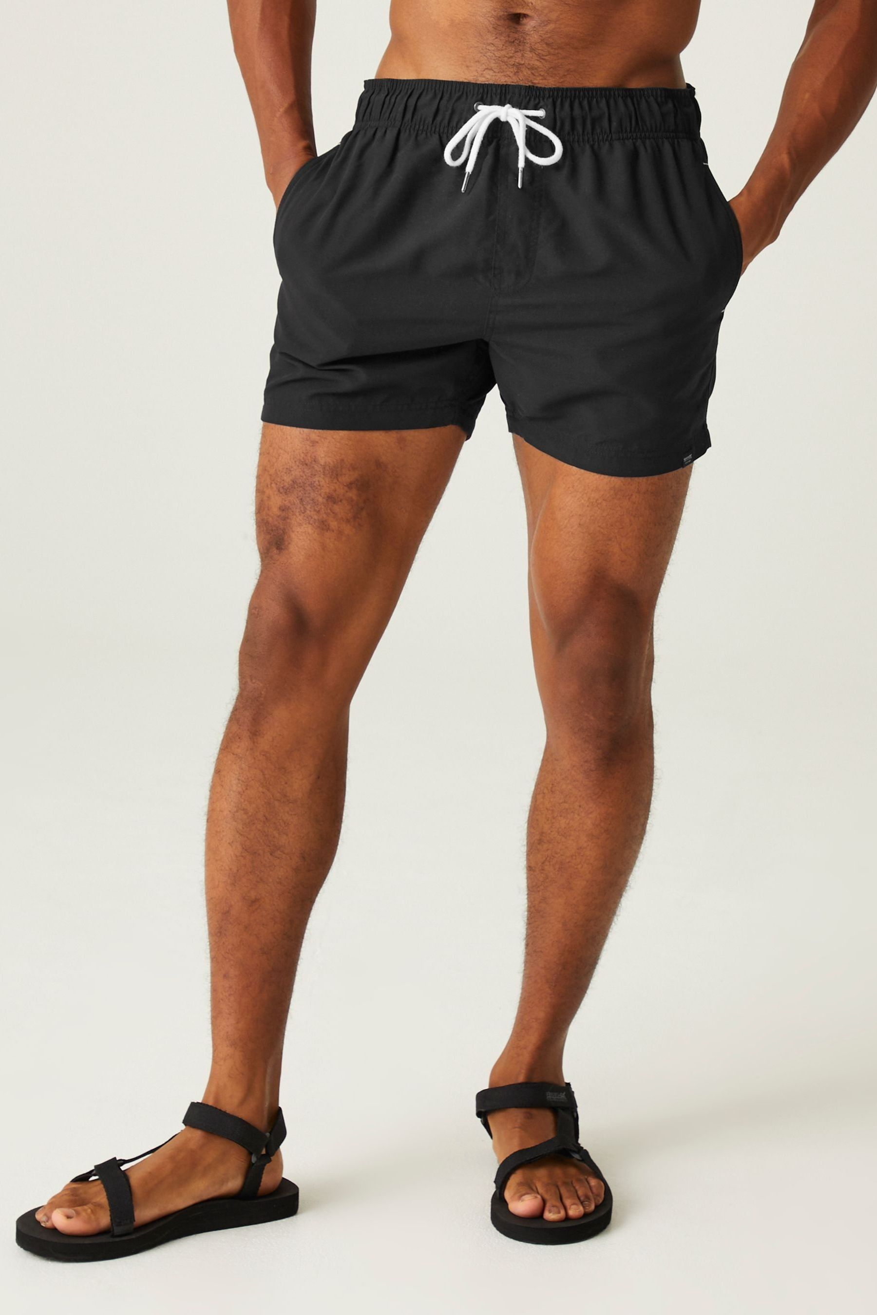 Buy Regatta Black Mawson Swim Shorts from the Next UK online shop