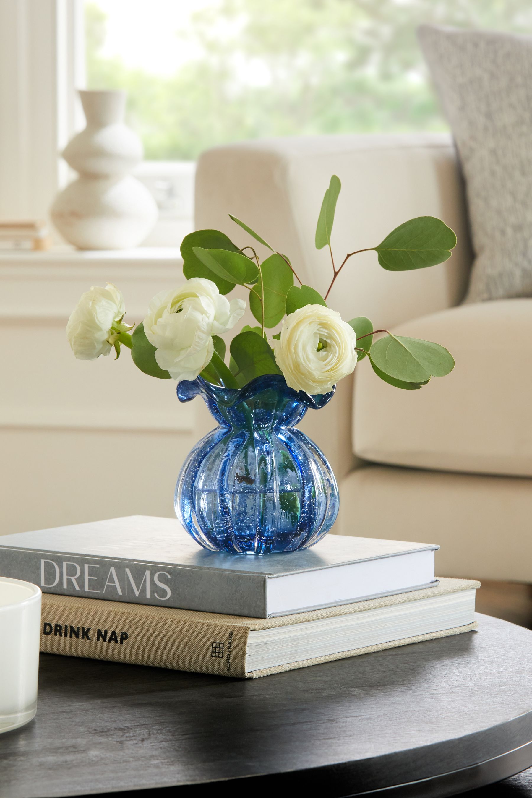 Buy Blue Fluted Mini Flower Vase from the Next UK online shop