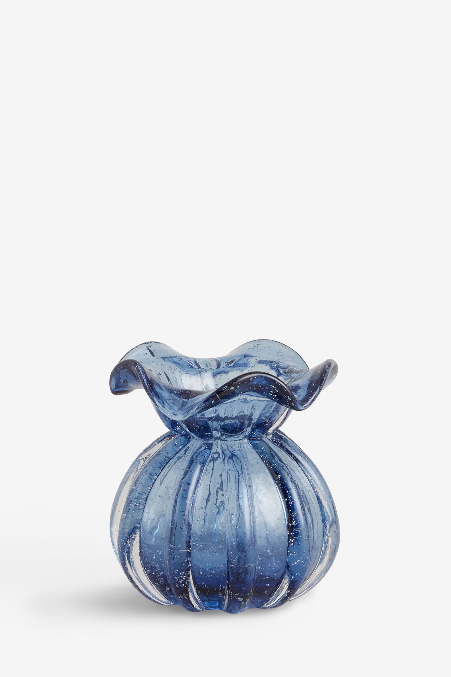 Buy Blue Fluted Mini Flower Vase from the Next UK online shop