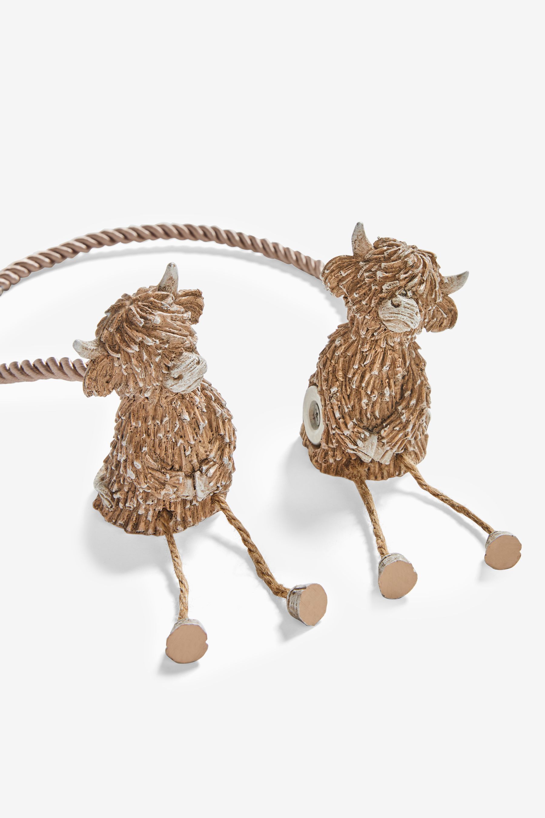 Buy Set of 2 Natural Magnetic Hamish The Highland Cow Curtain Tie Backs ...