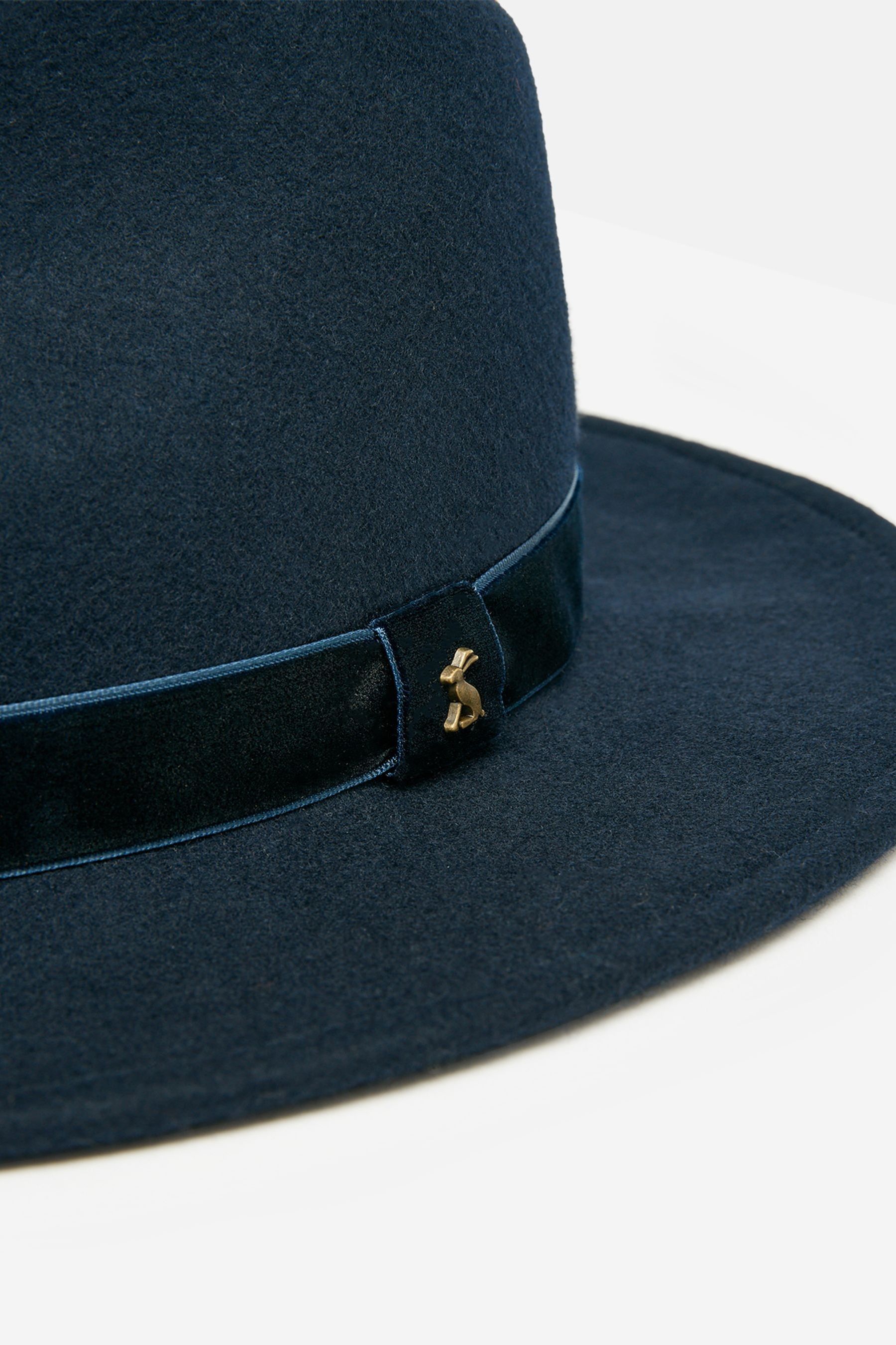Buy Joules Maude Navy Blue Wool Fedora Hat from the Next UK online shop