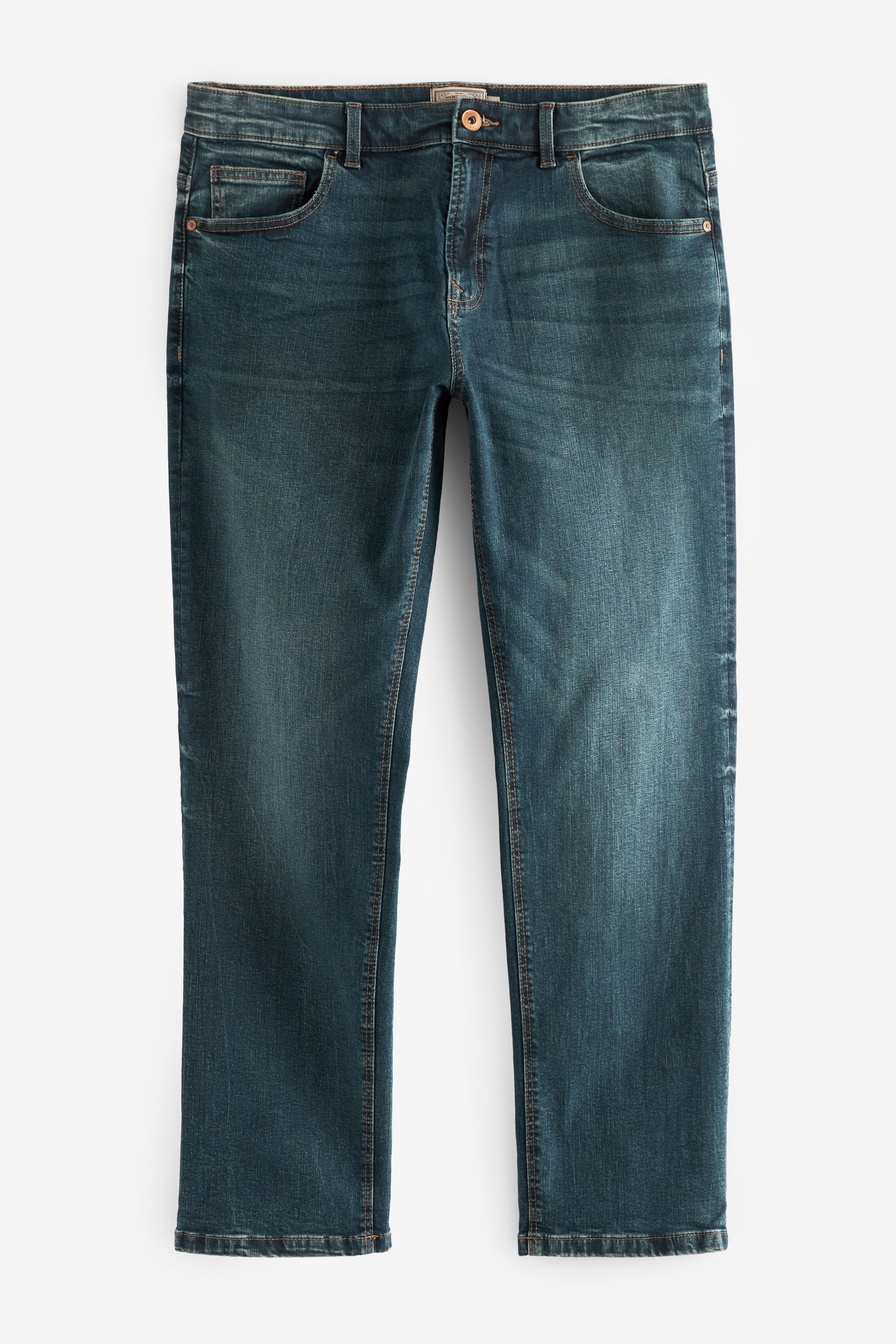 Buy Mid Tint Straight Fit Vintage Stretch Authentic Jeans from Next ...