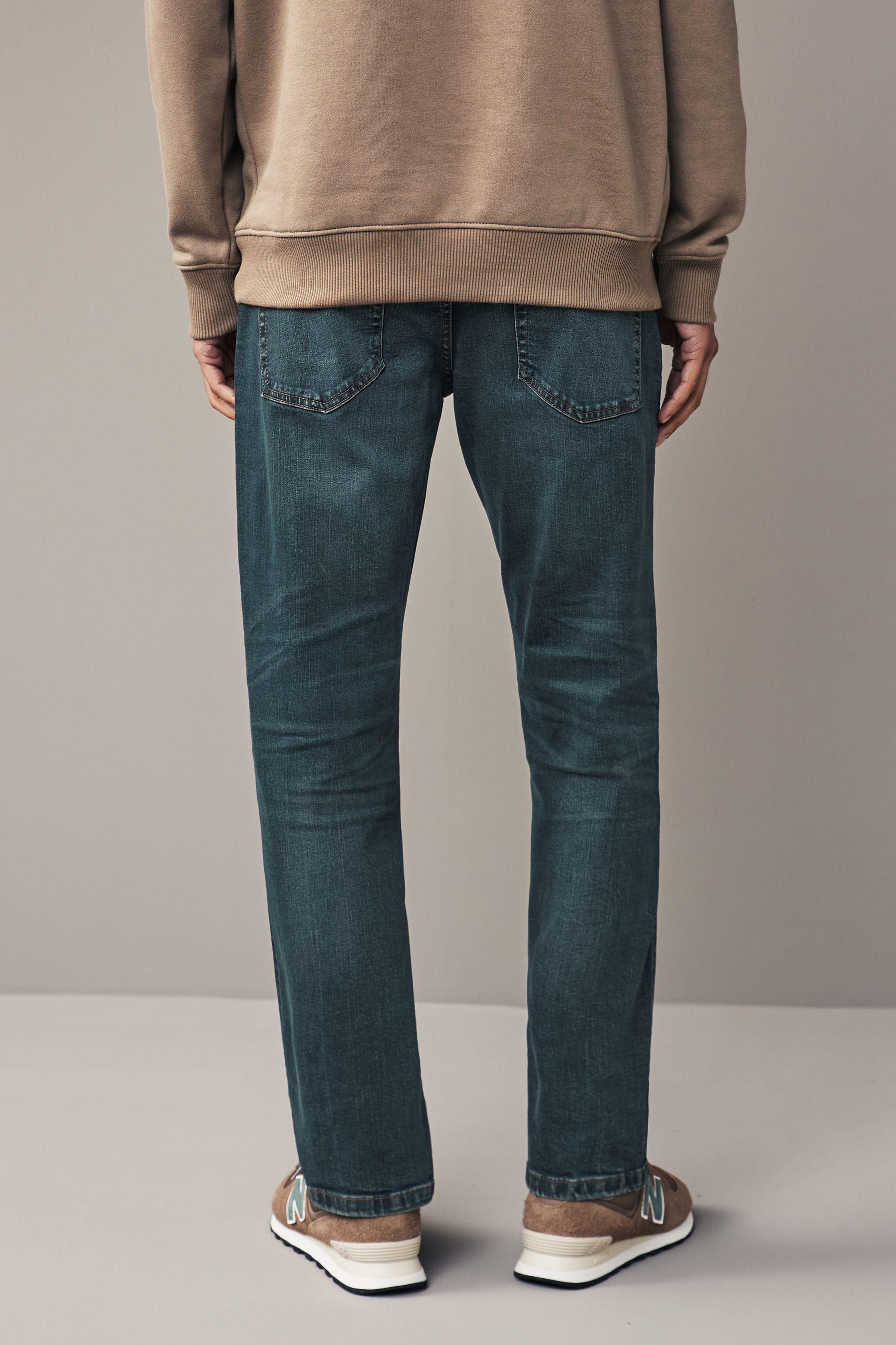 Buy Mid Tint Straight Fit Vintage Stretch Authentic Jeans from the Next ...