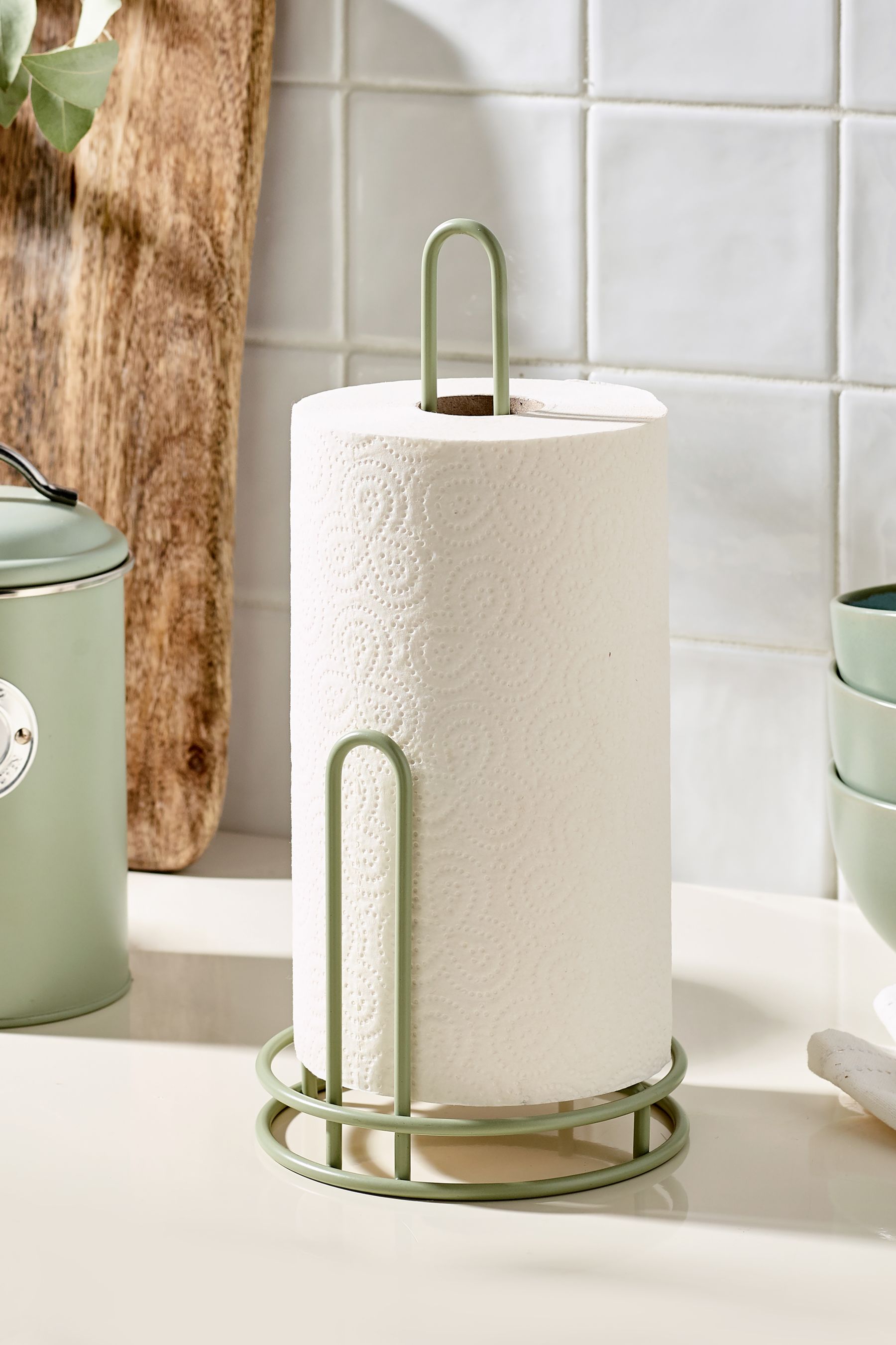 Buy Sage Green Bronx Wire Kitchen Roll Holder from the Next UK online shop