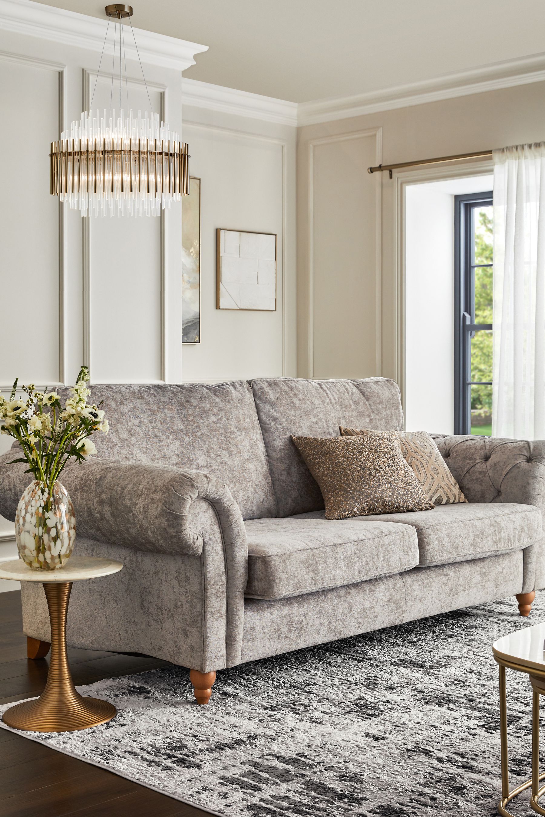 Buy Black Mica Abstract Rug from the Next UK online shop