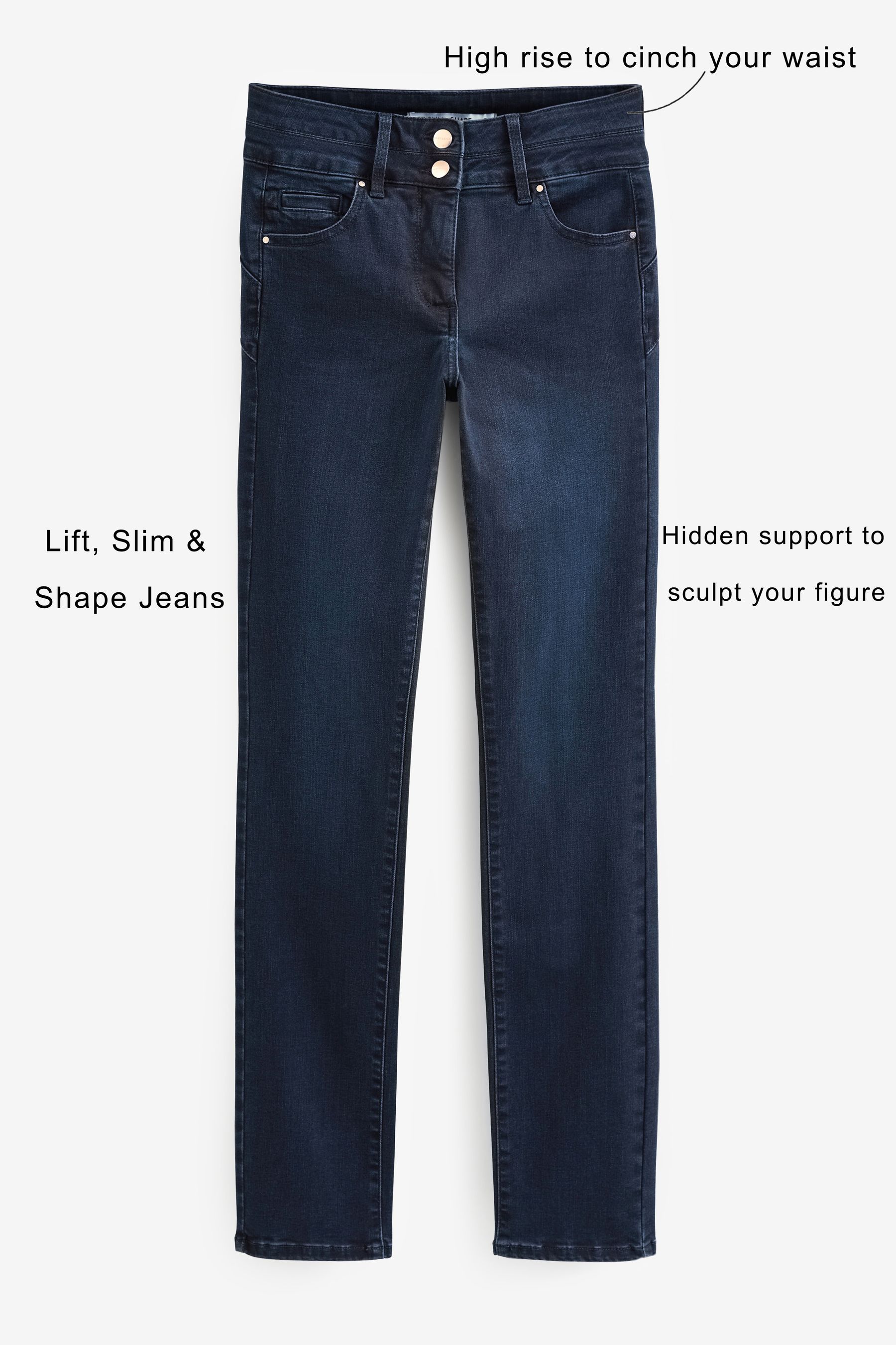Buy Inky Blue Denim Slim Lift And Shape Jeans from the Next UK online shop