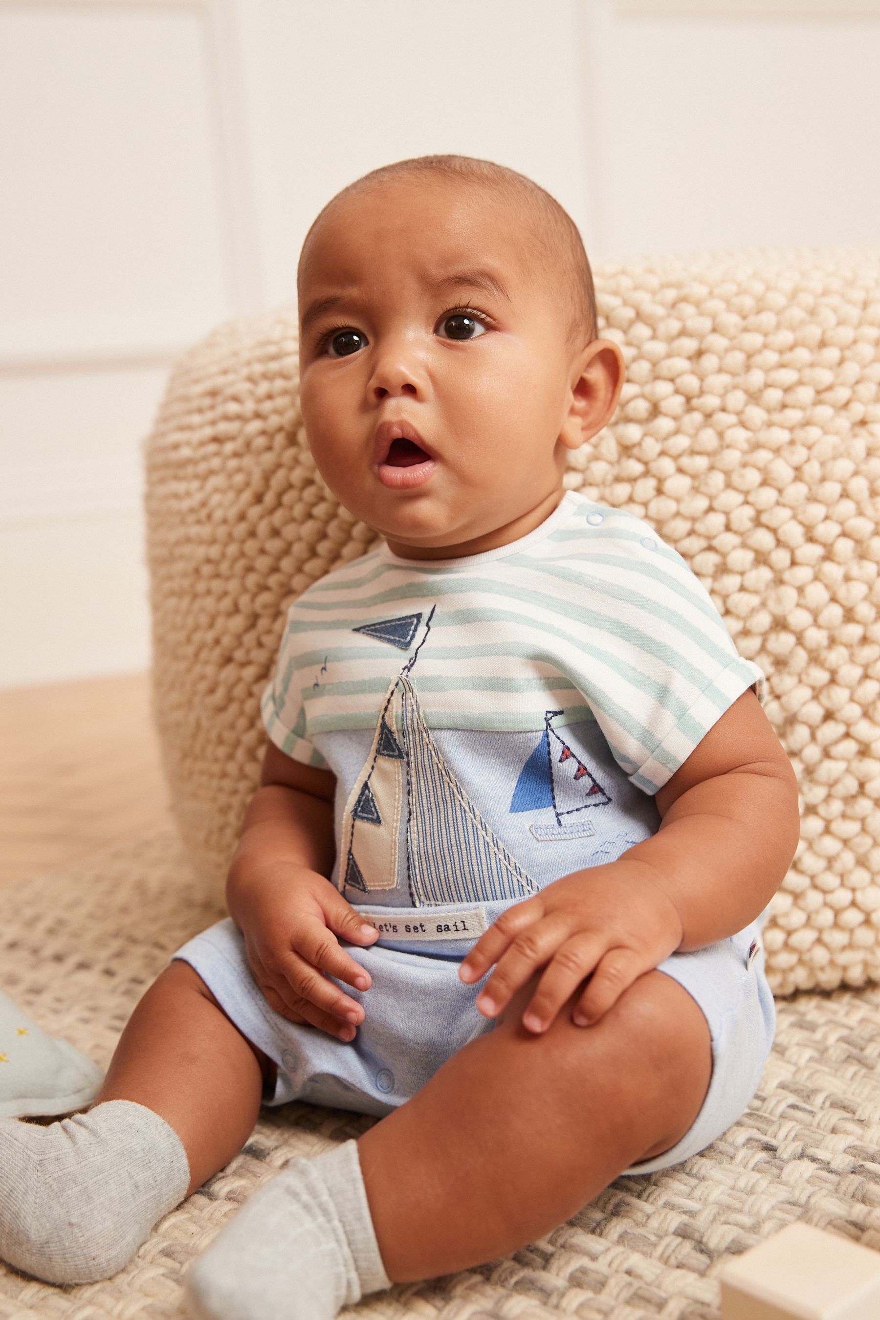 Buy Baby Rompers 3 Pack from Next Ireland