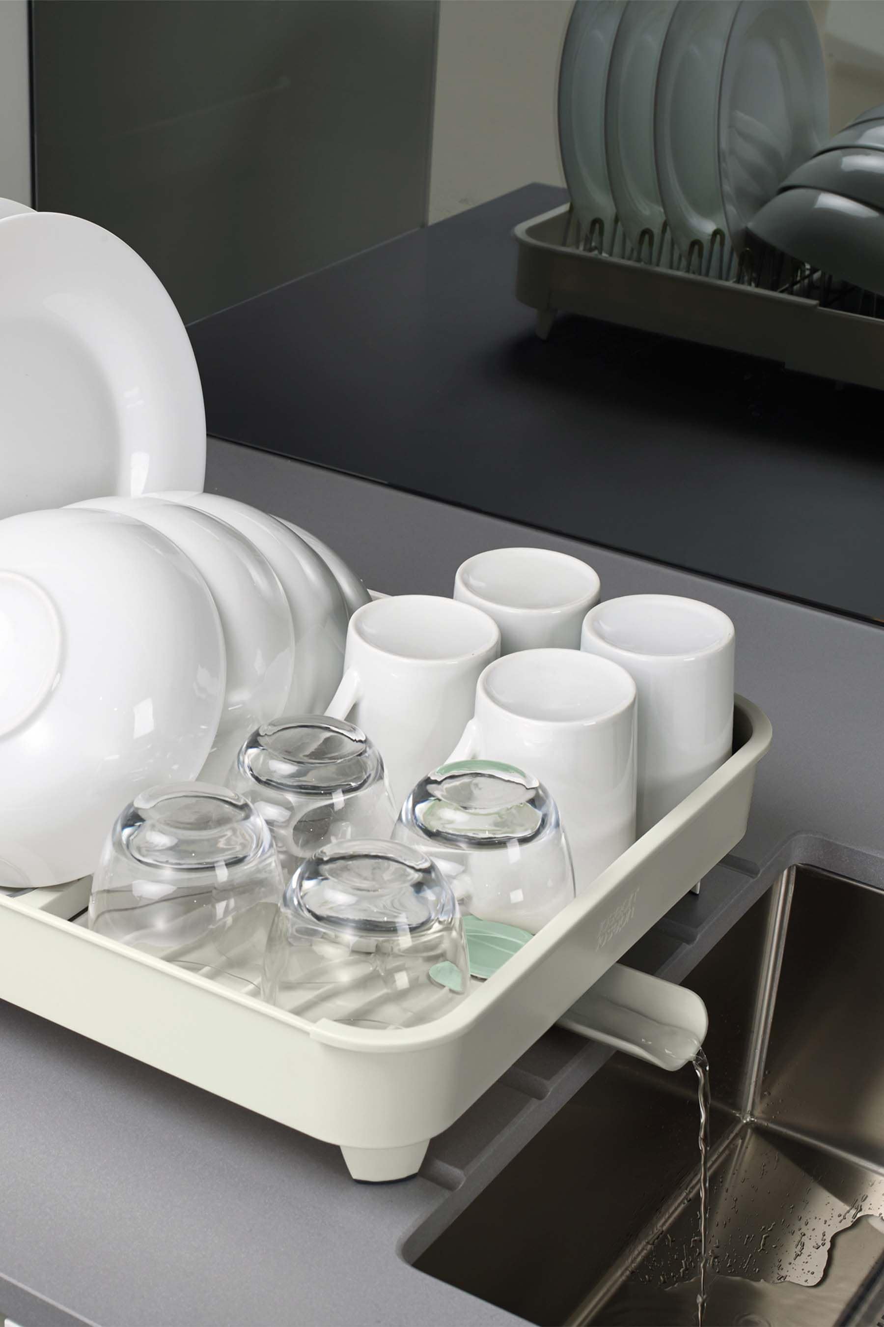 Buy Joseph Joseph Light Stone Natural/Sage Green Extend Expandable Dish ...