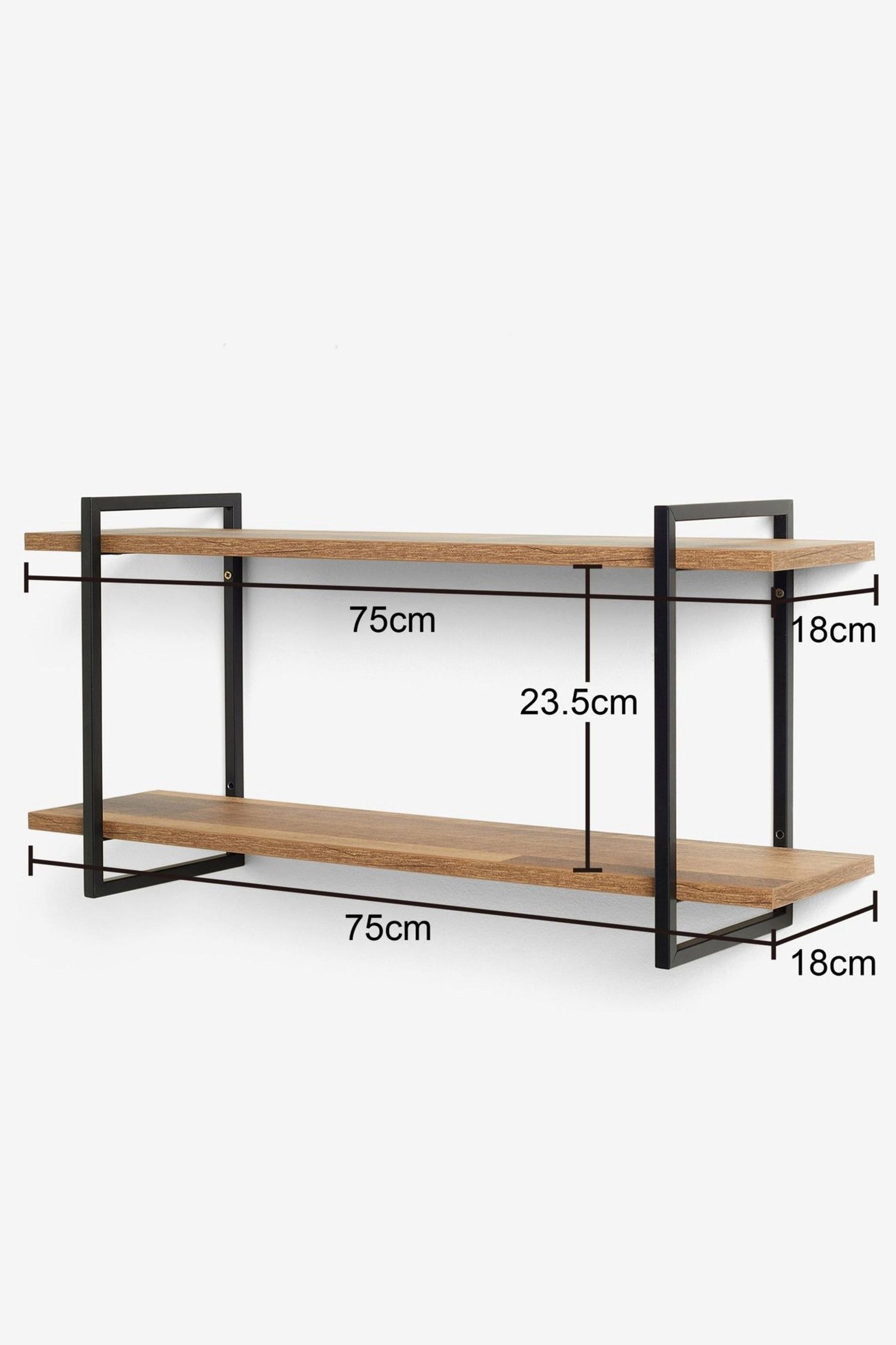 Buy Bronx 2 Tier Wall Shelves from the Next UK online shop