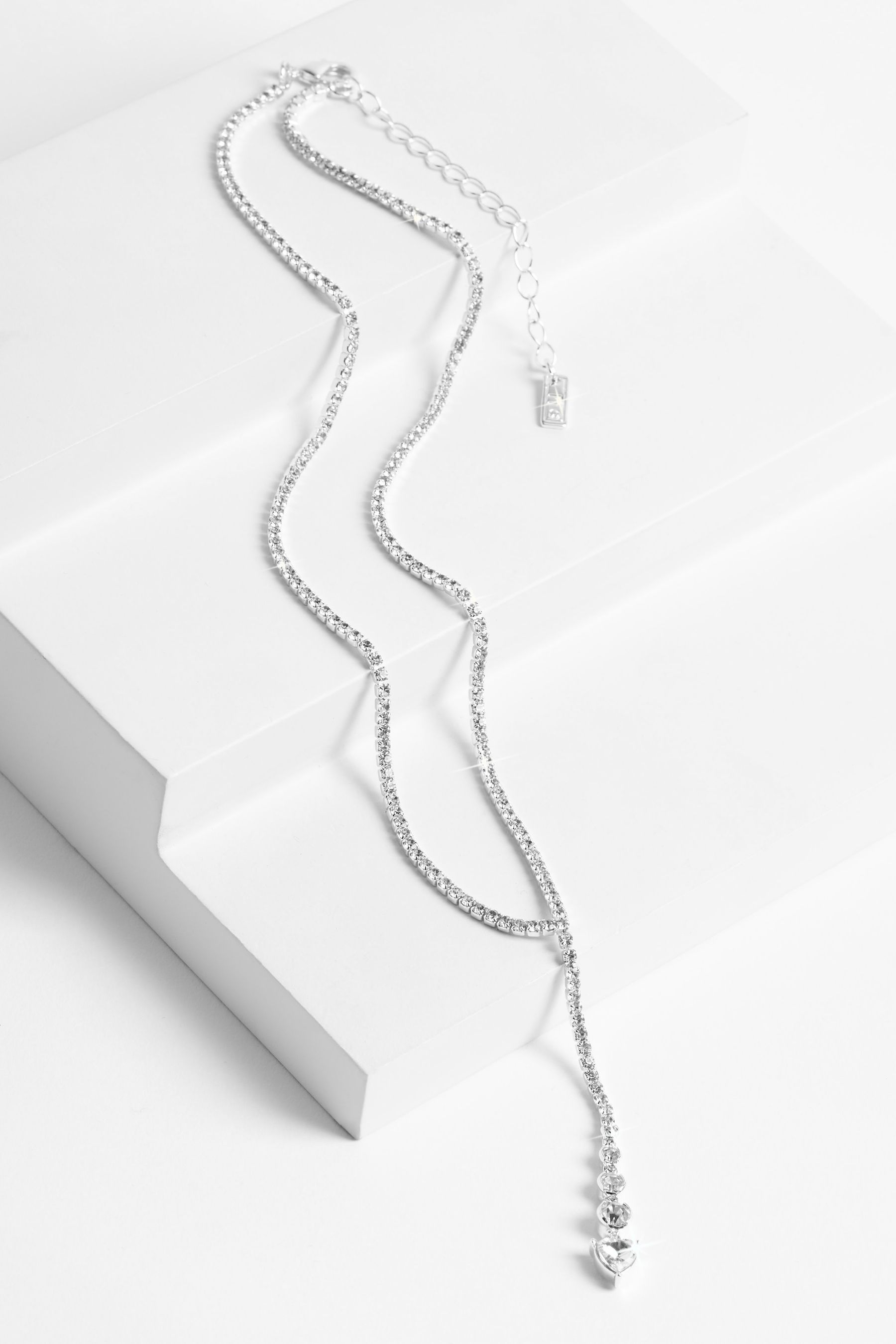 Buy Silver Tone Cupchain Y Necklace from the Next UK online shop
