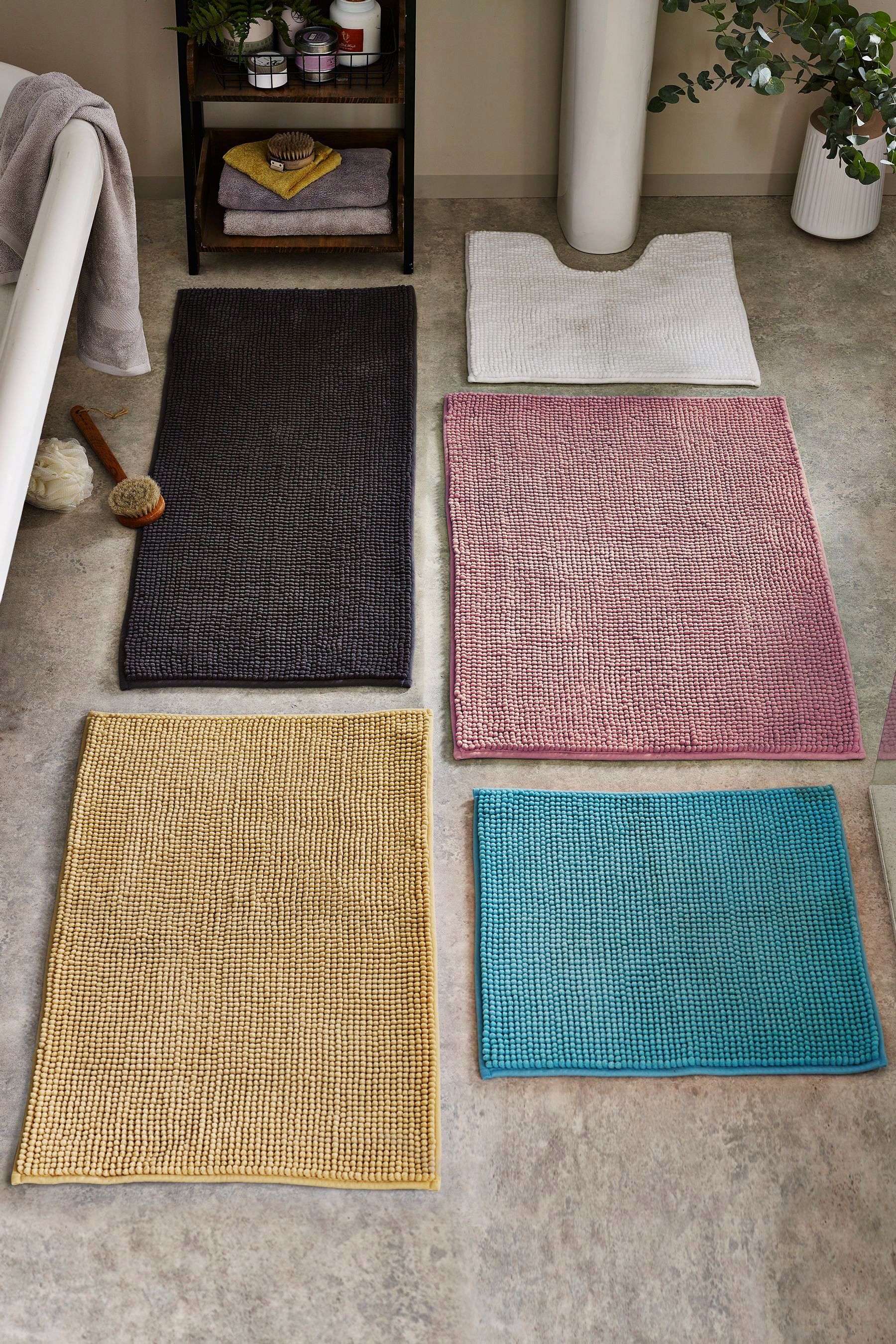 Buy White Bobble X-Large Bath Mat from the Next UK online shop