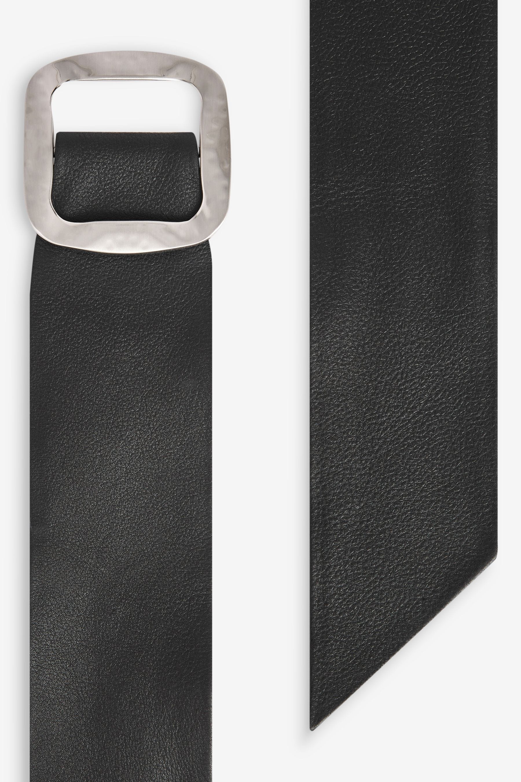 Buy Black Leather Organic Buckle Waist Belt from Next Saudi Arabia