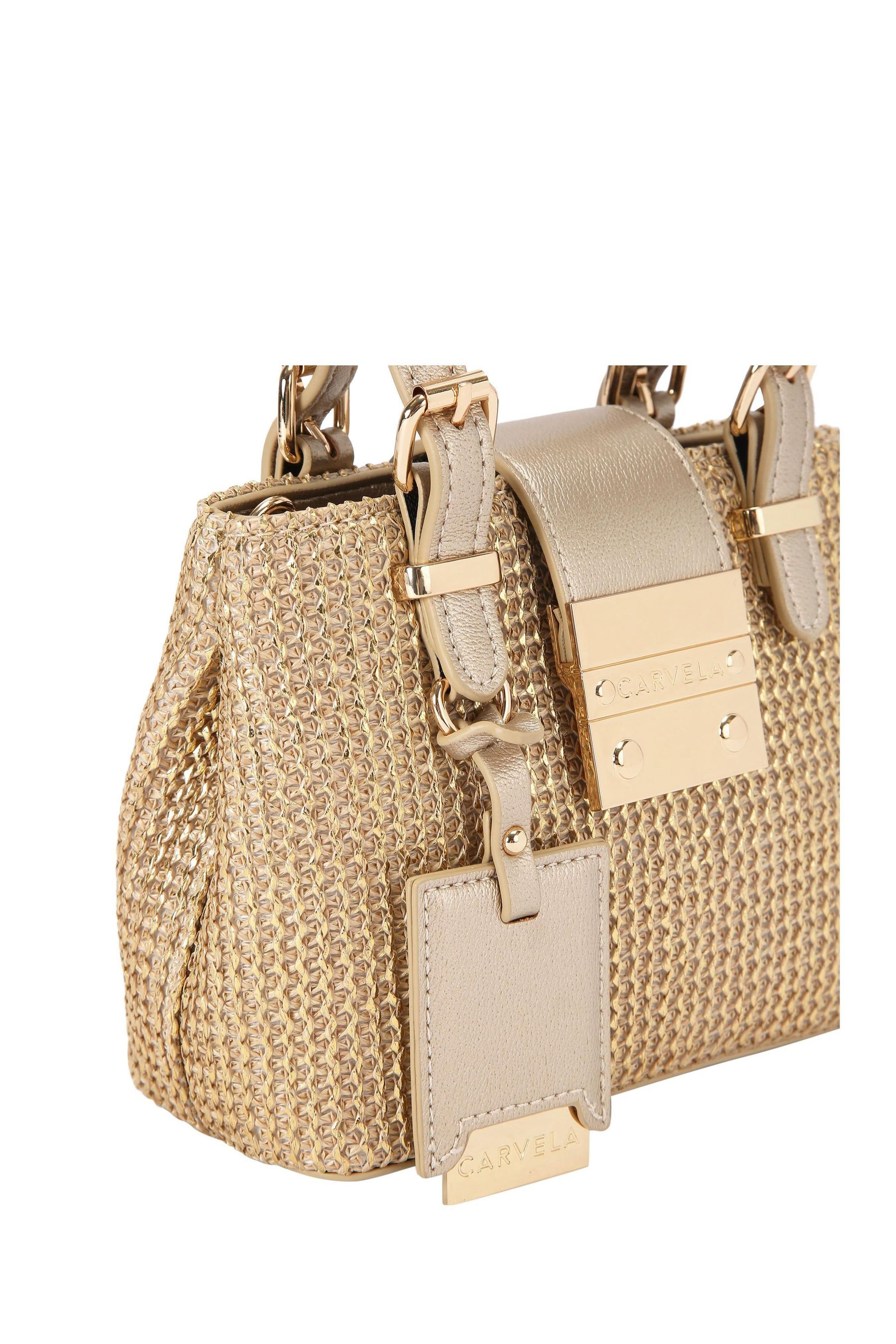 Buy Carvela Mini Gold Mandy Bag from the Next UK online shop