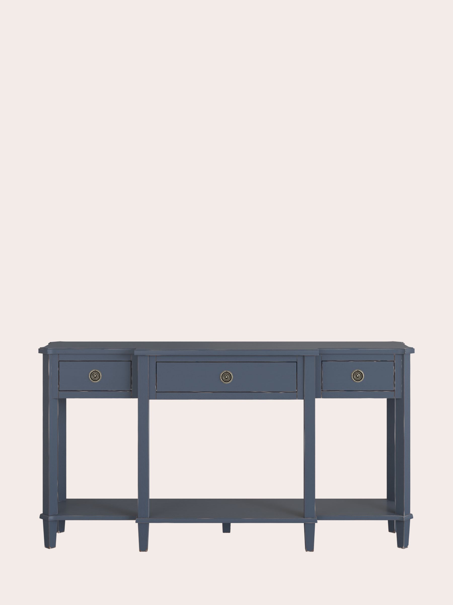 Buy Laura Ashley Dusky Seaspray Henshaw 3 Drawer Triple Console Table ...