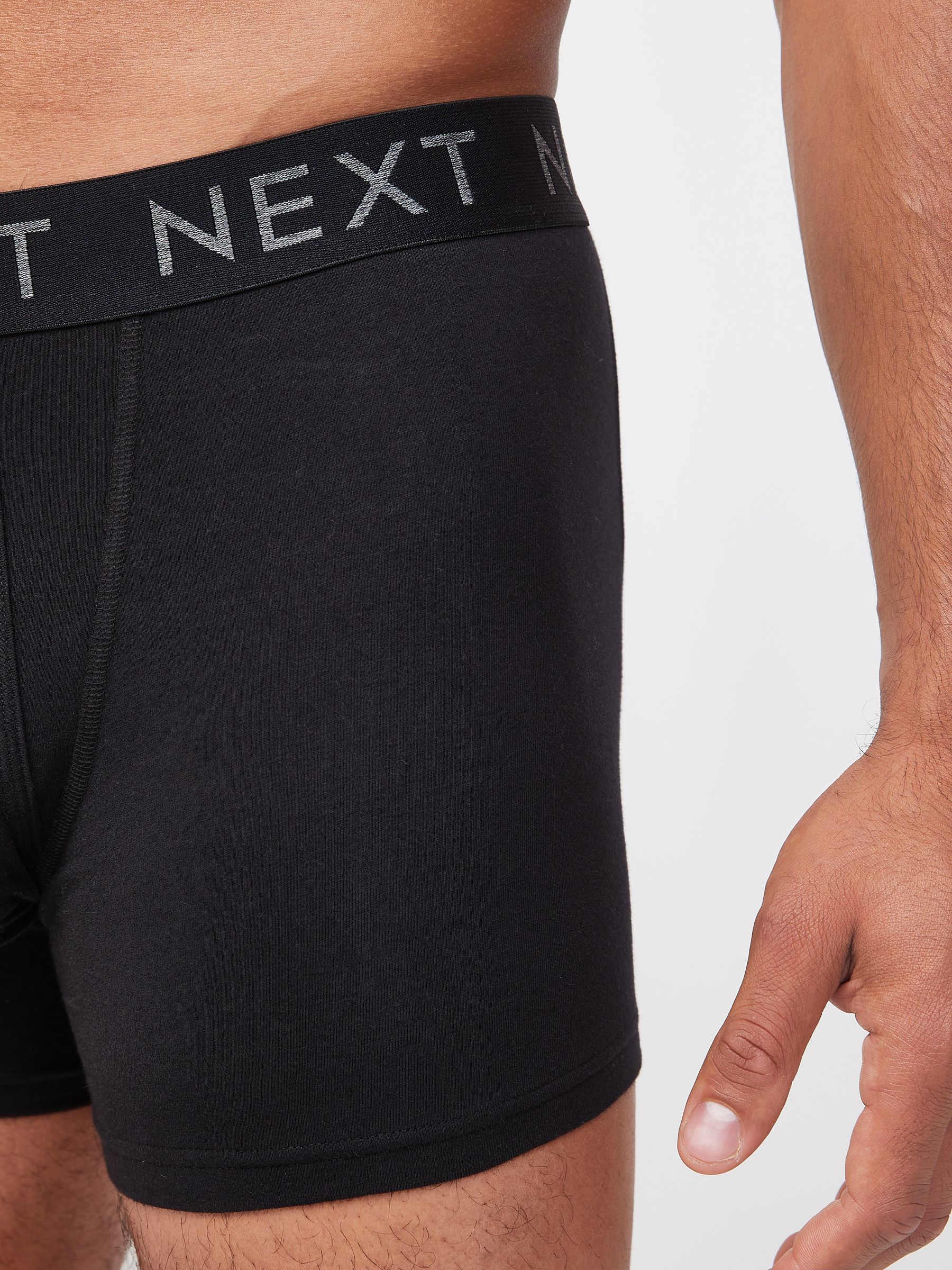 Buy Black 4 pack A-Front Cotton Rich Boxers from Next Saudi Arabia