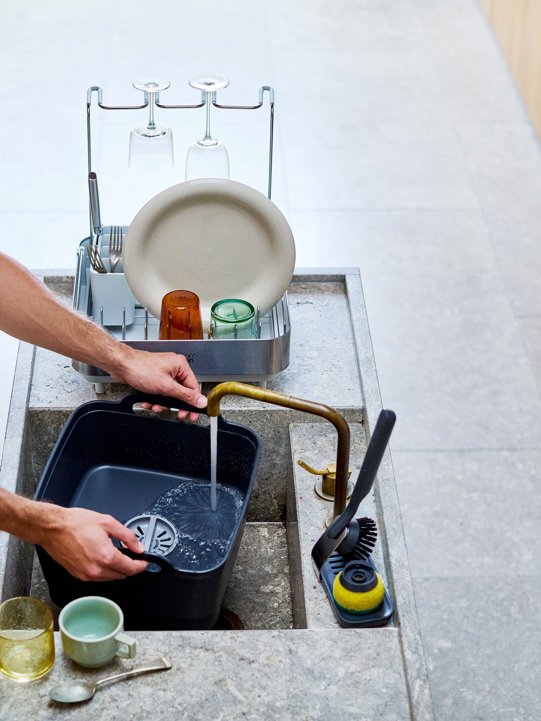 Buy Joseph® Joseph Grey Wash And Drain Washing Up Bowl from Next ...