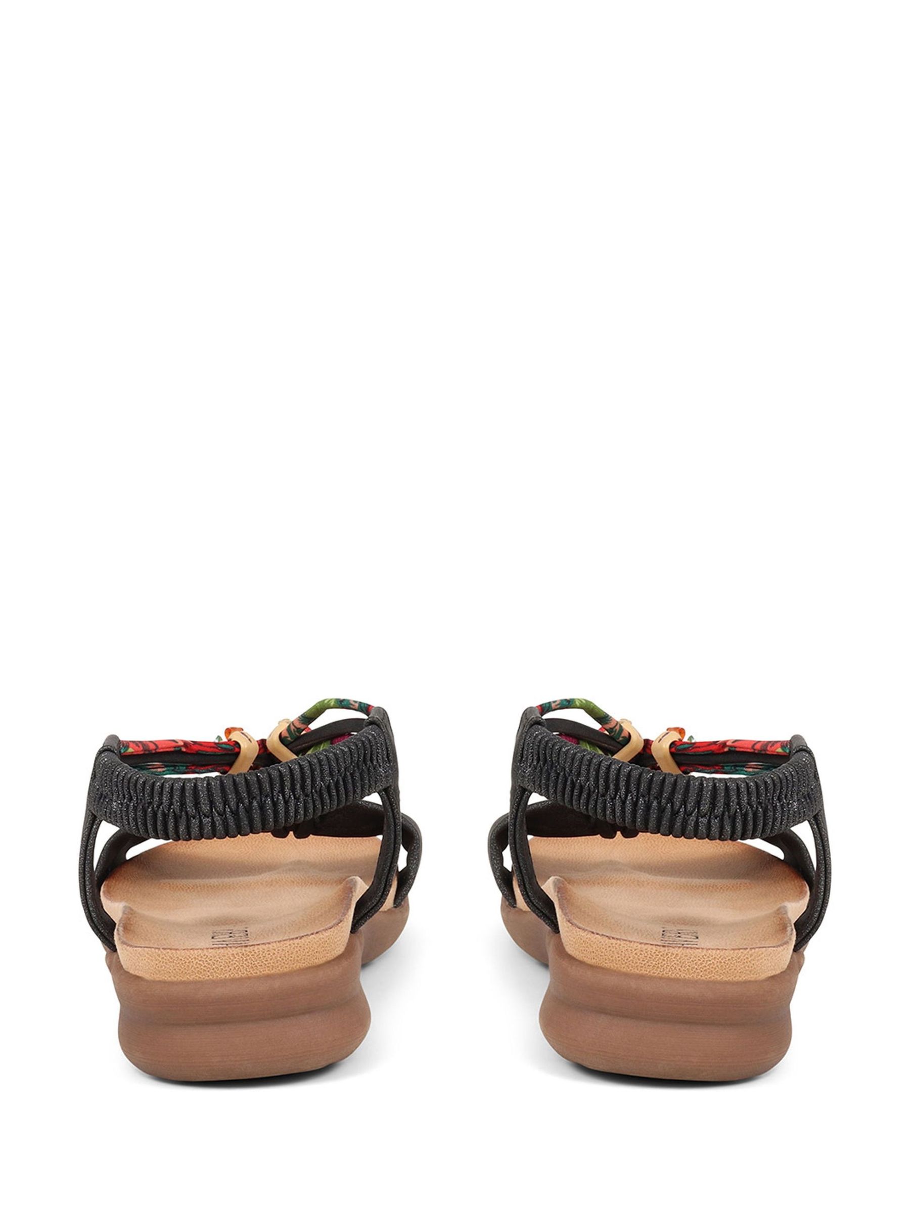 Buy Pavers Black Pavers Embellished Flat Black Sandals from the Next UK ...