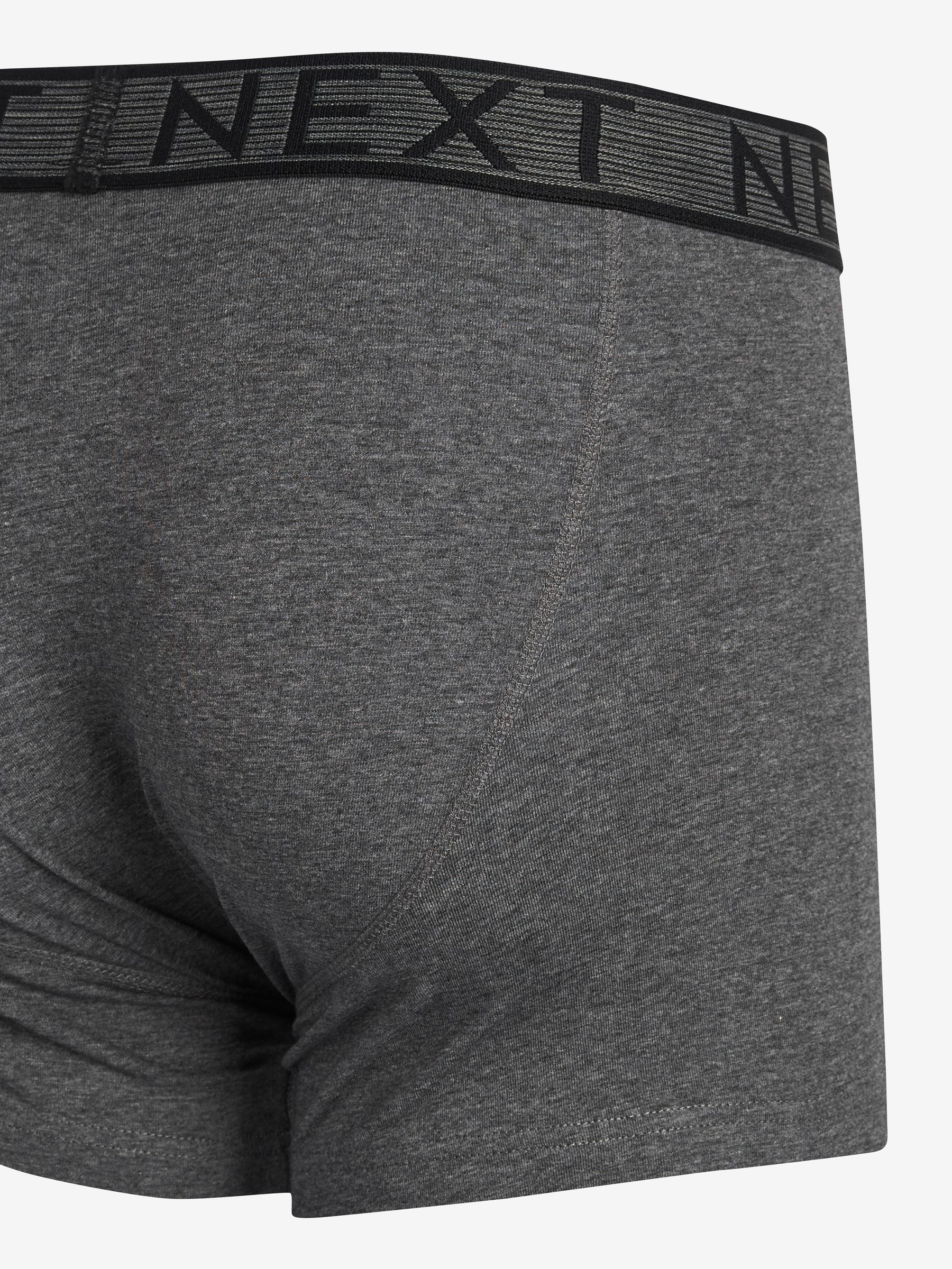 Buy Grey 4 pack A-Front Cotton Rich Boxers from the Next UK online shop