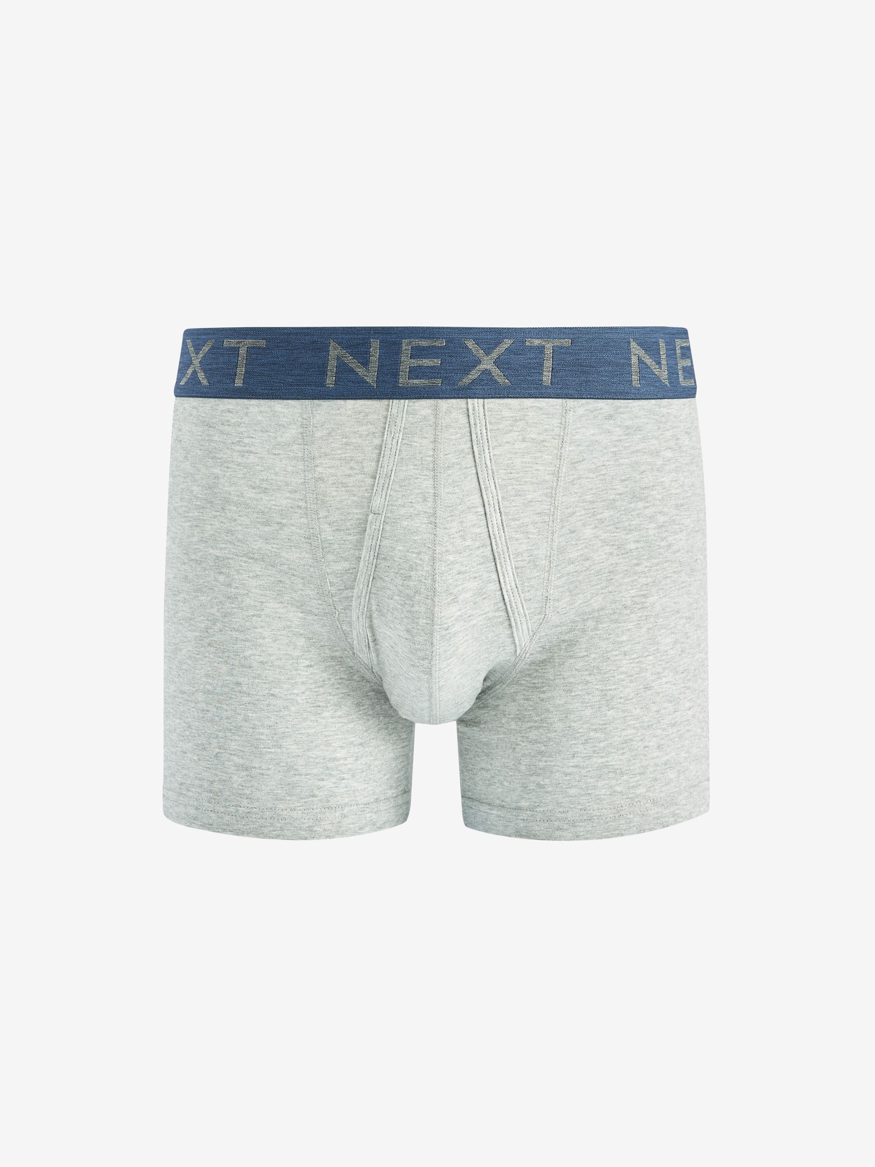 Buy Blue 4 pack A-Front Cotton Rich Boxers from the Next UK online shop