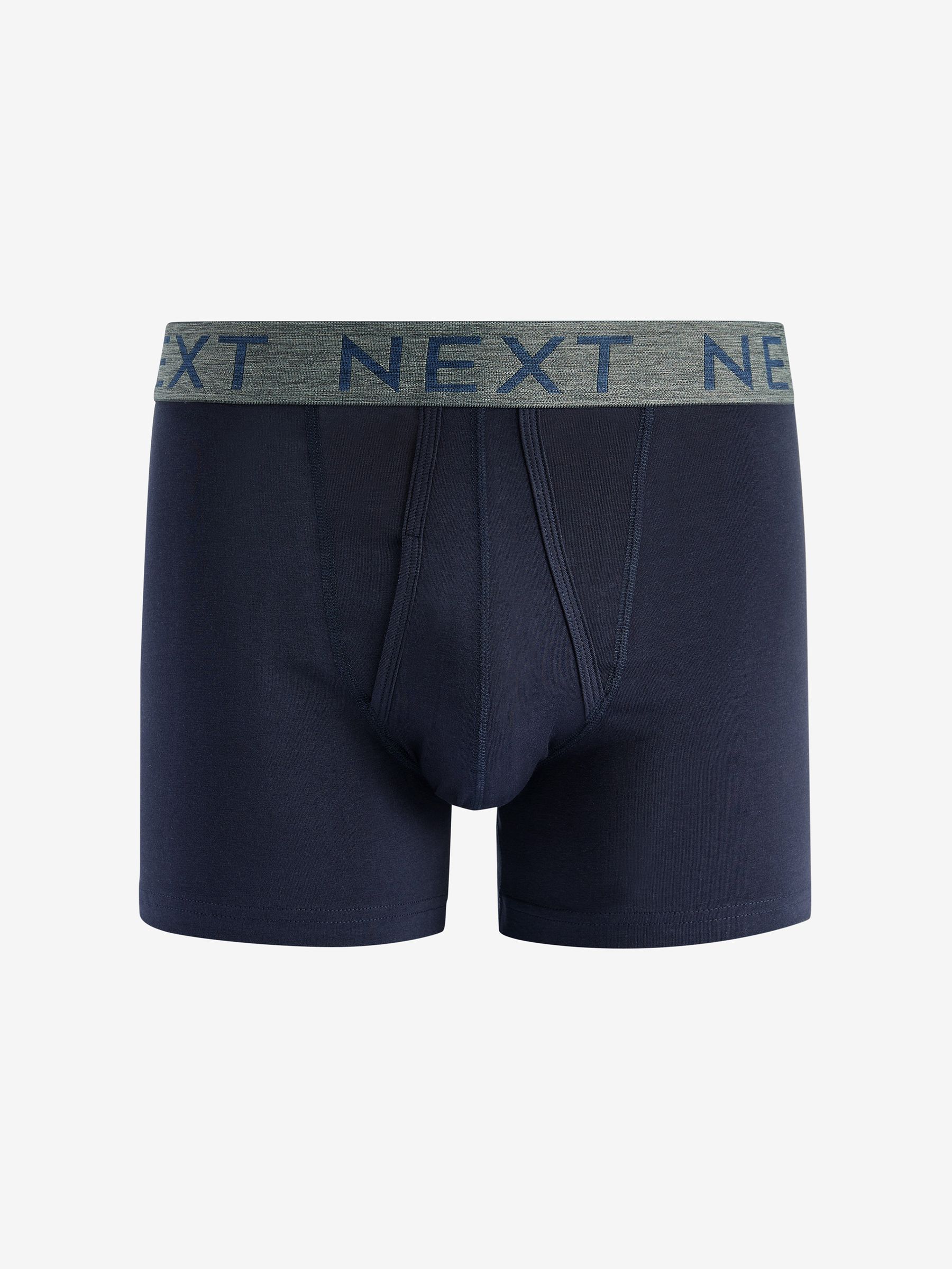 Buy Blue 4 pack A-Front Cotton Rich Boxers from the Next UK online shop