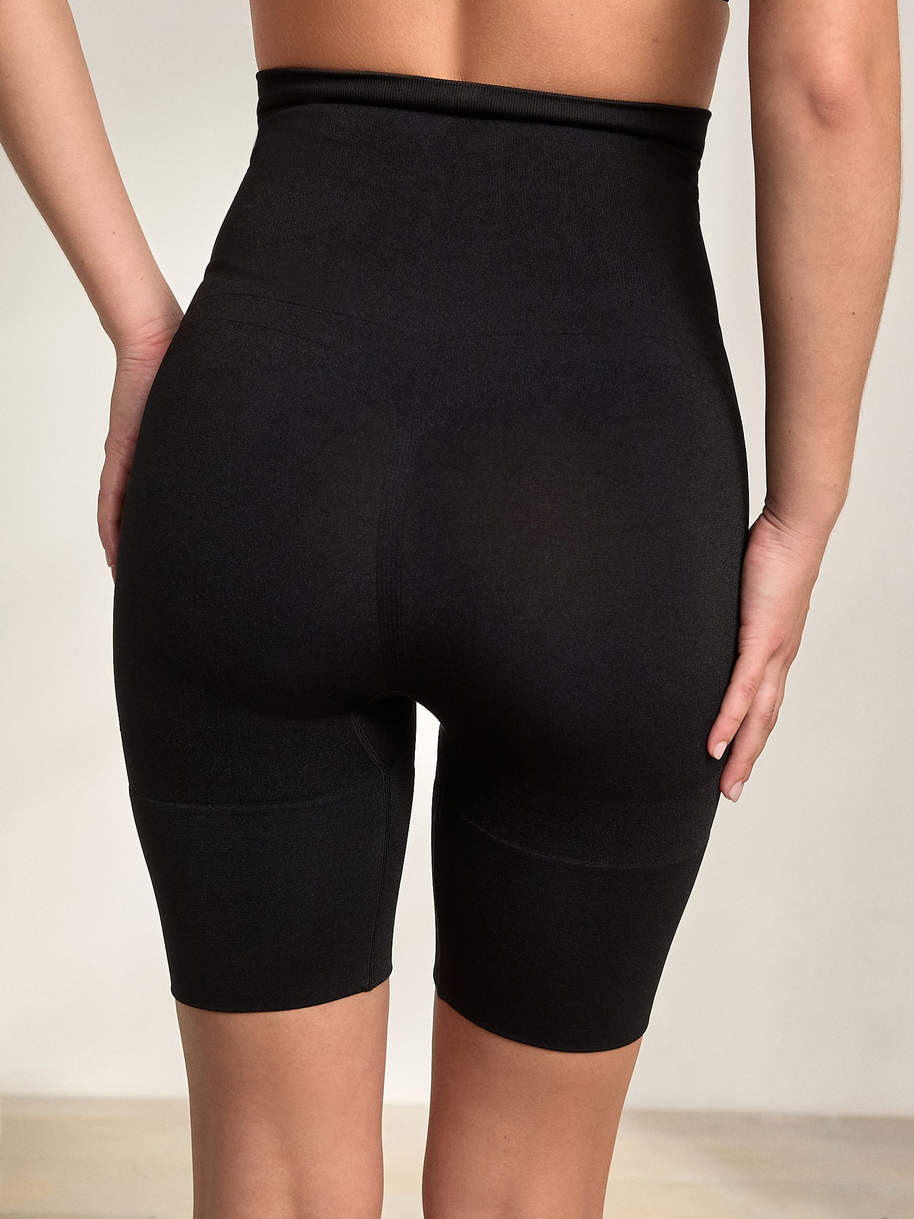 Buy Black Thigh Smoother Short Seamless Firm Tummy Control Shaping ...