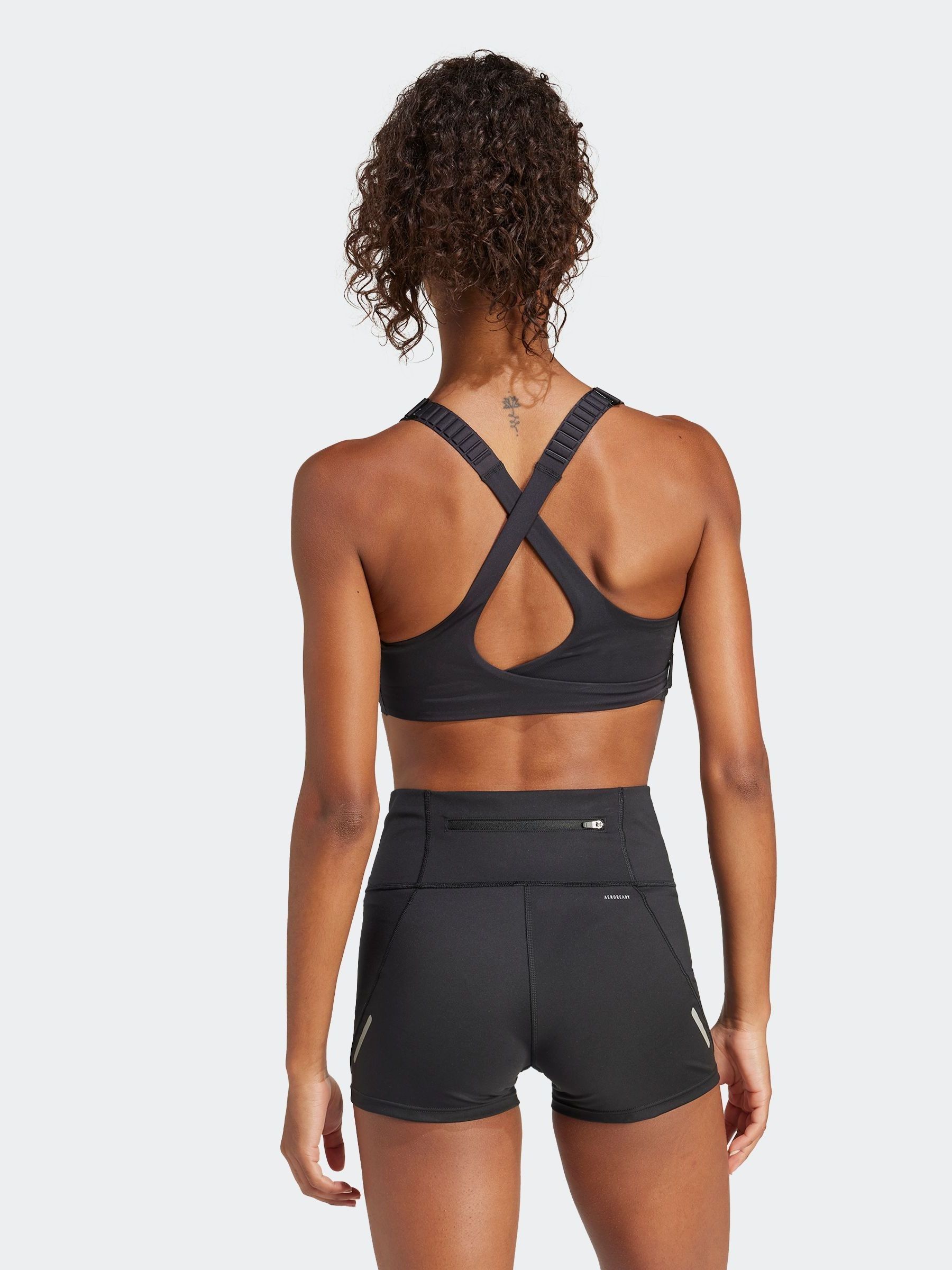 Buy adidas Black FastImpact Luxe Run High-Support Bra from the Next UK ...