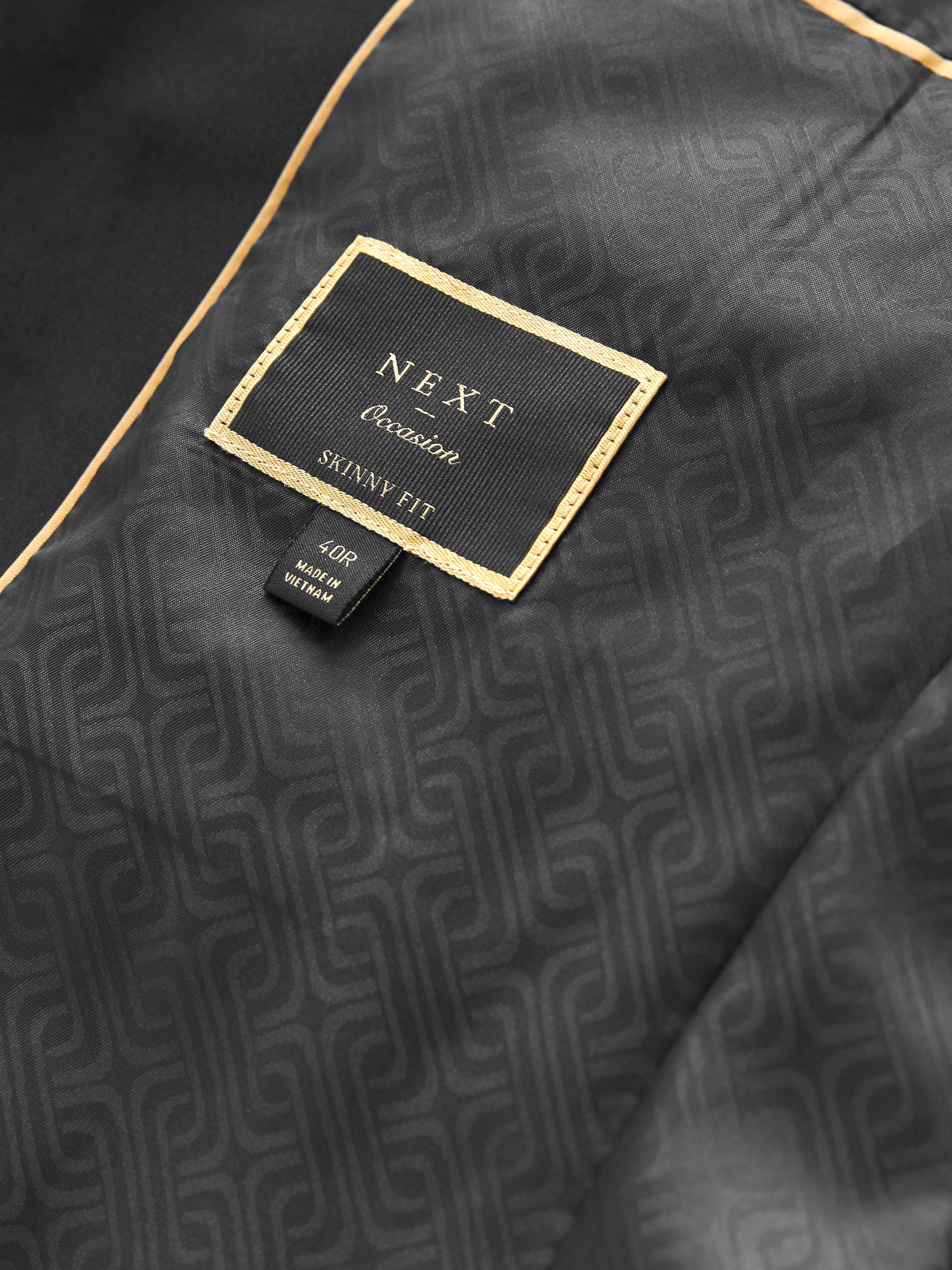 Buy Black Skinny Fit Tuxedo Suit Jacket from Next Australia