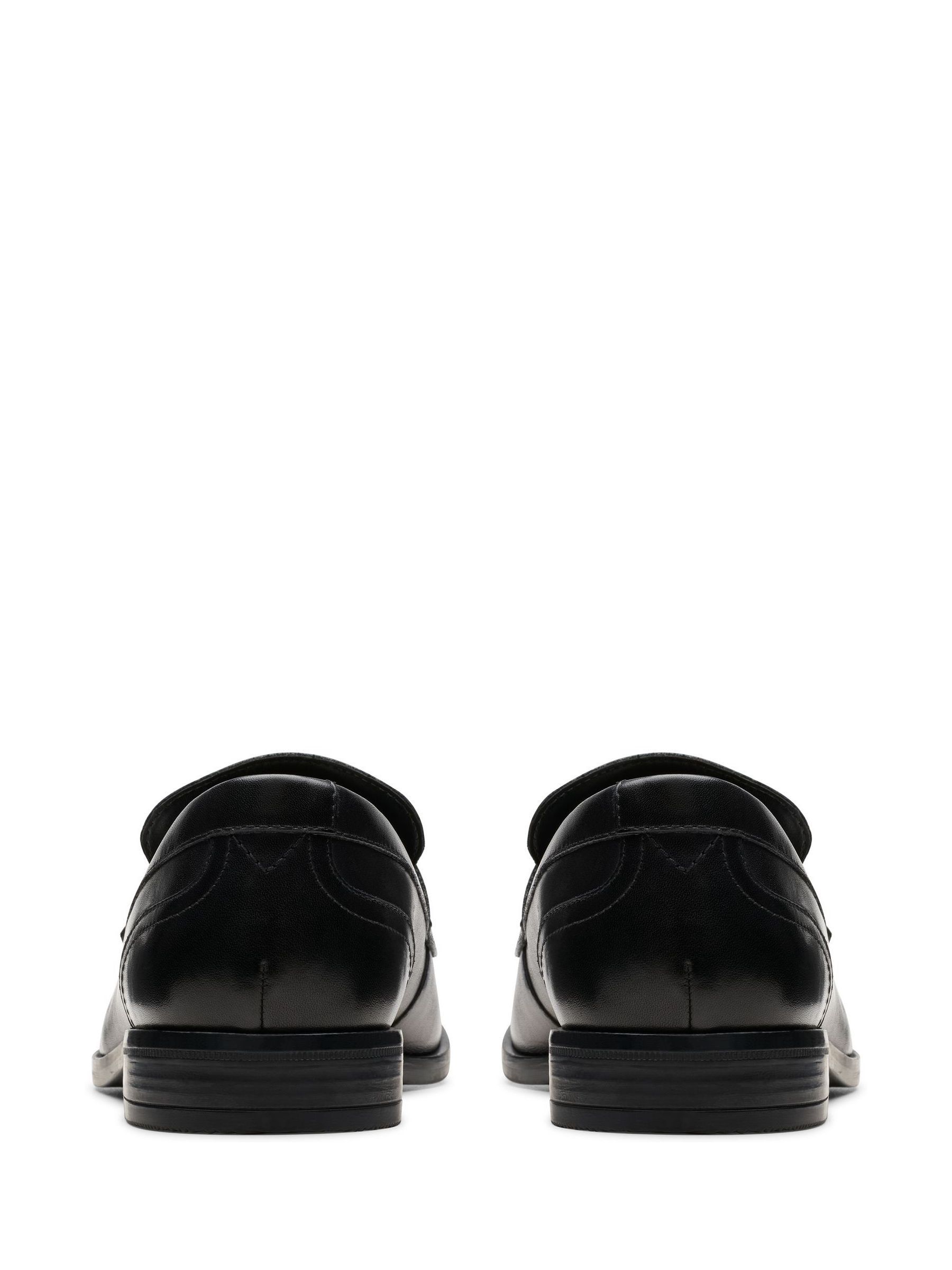 Buy Clarks Black Leather Brandon Step Loafers from the Next UK online shop