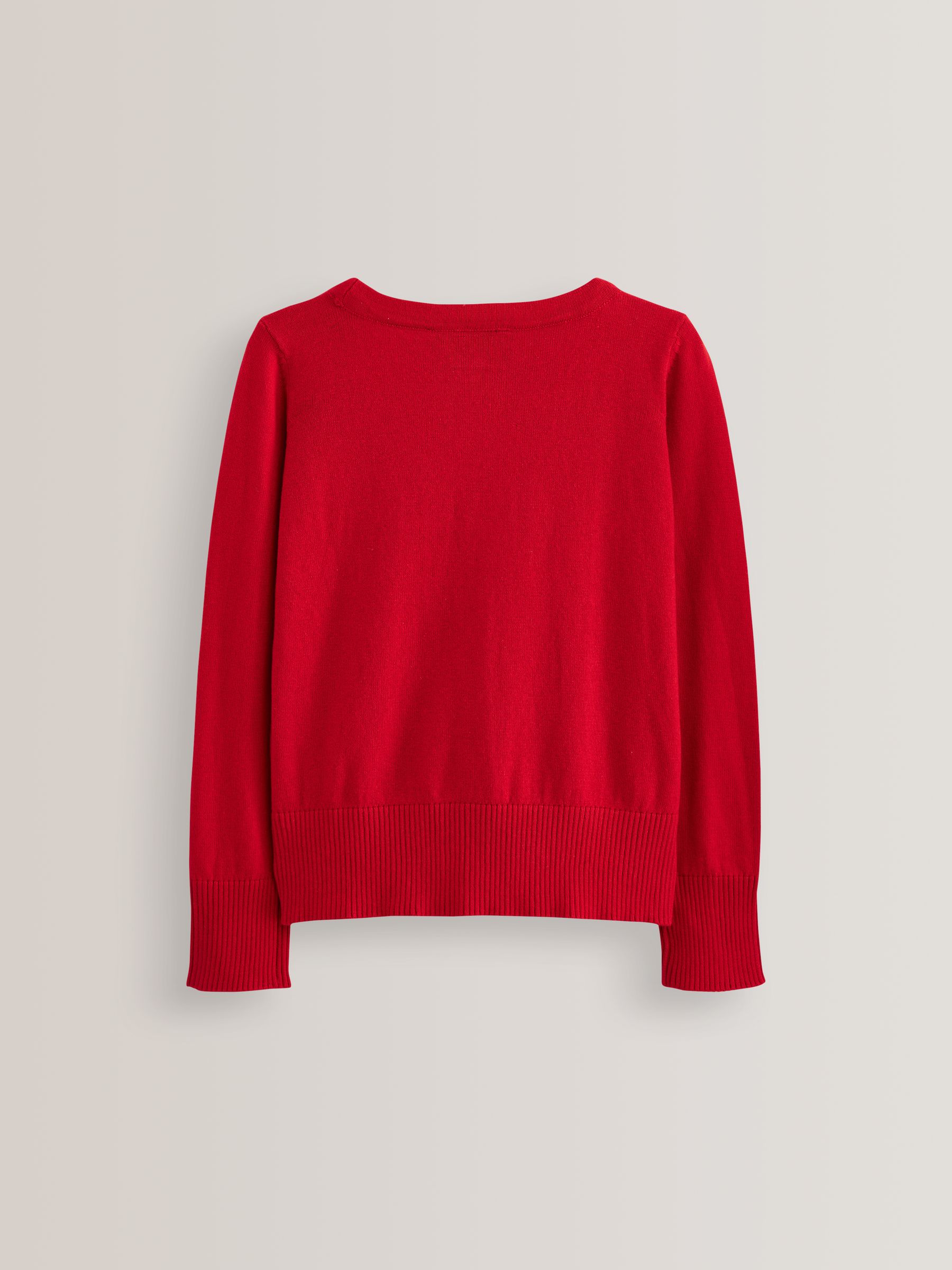 Buy Red Cotton Rich School V-Neck Cardigan (3-16yrs) from Next Ireland
