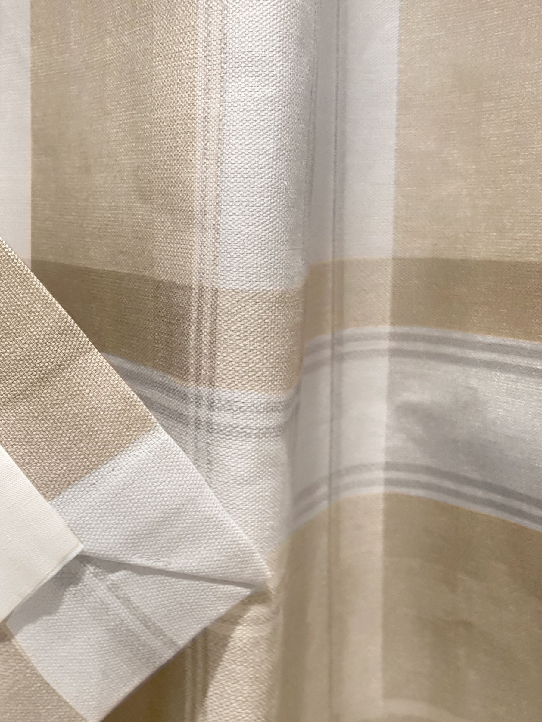 Buy Fusion Natural Balmoral Check Eyelet Curtains from the Next UK ...