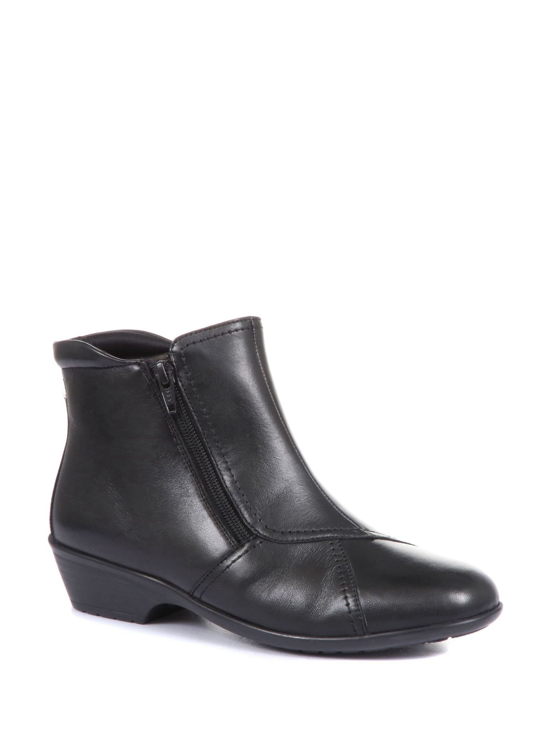 Buy Pavers Black Ladies Wide Fit Leather Ankle Boots from the Next UK ...