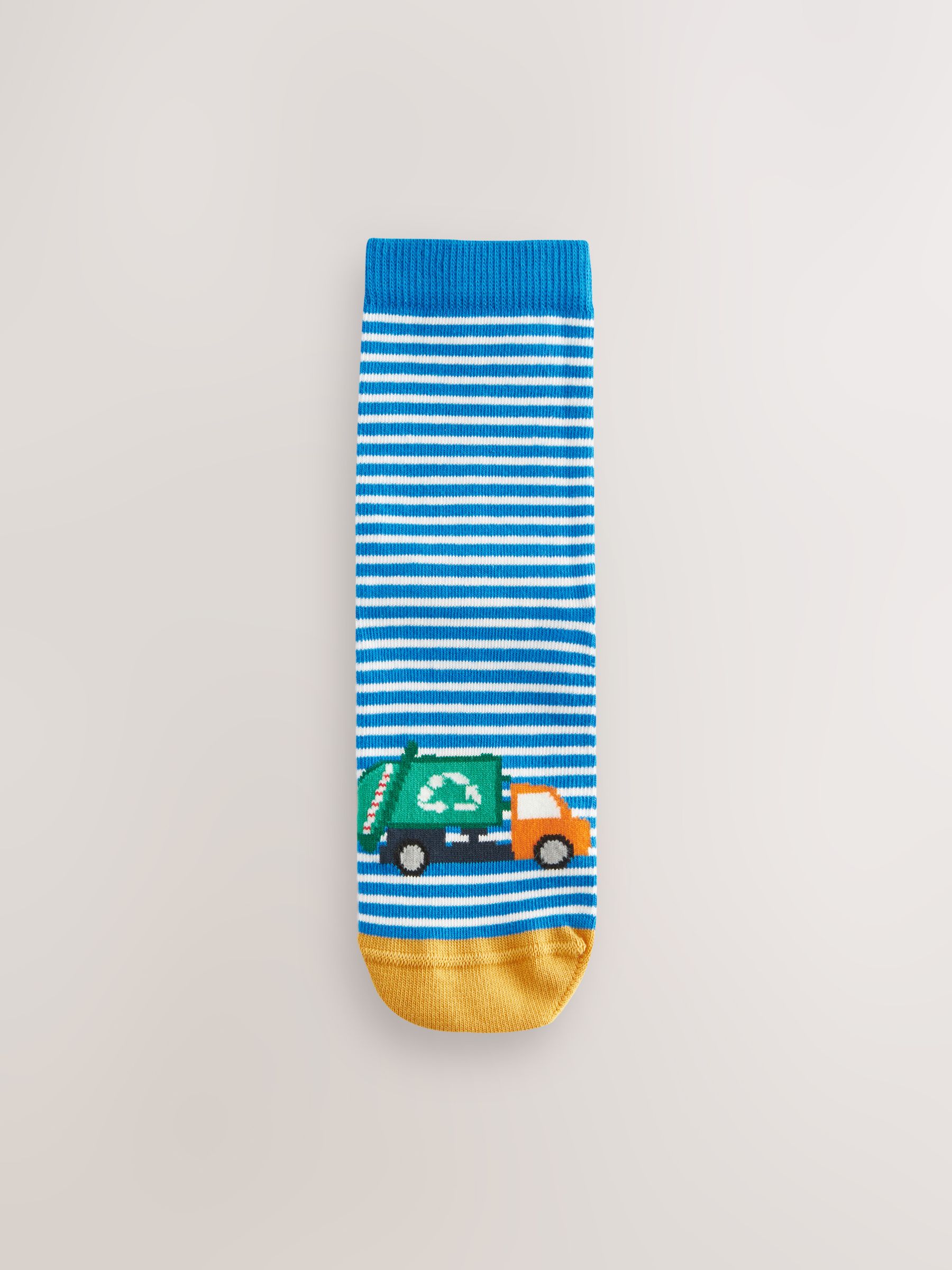 Buy Vehicle Stripe Cotton Rich Socks 7 Pack from the Next UK online shop