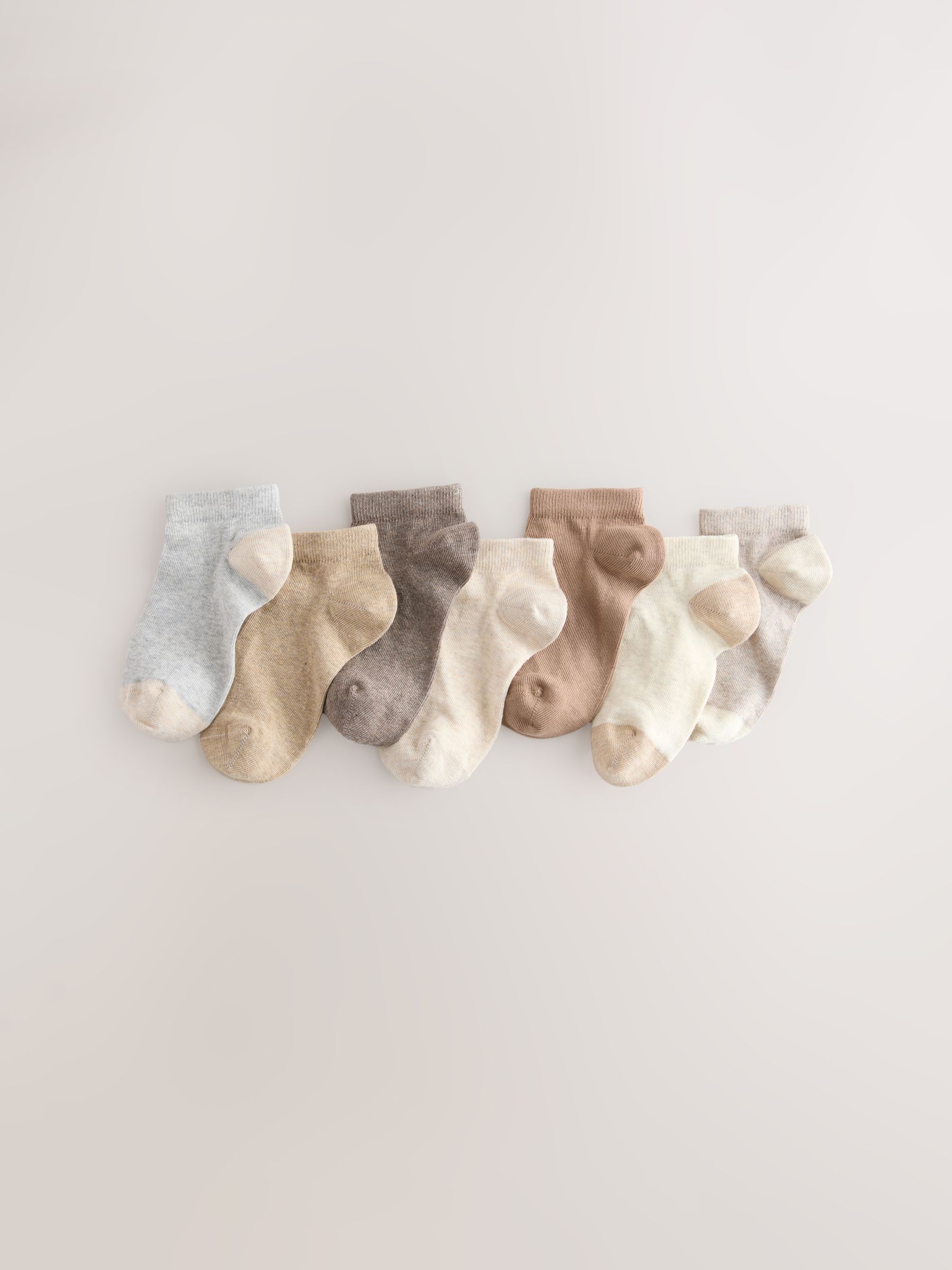 Buy Neutral Cotton Rich Trainer Socks 7 Pack from Next United Arab Emirates