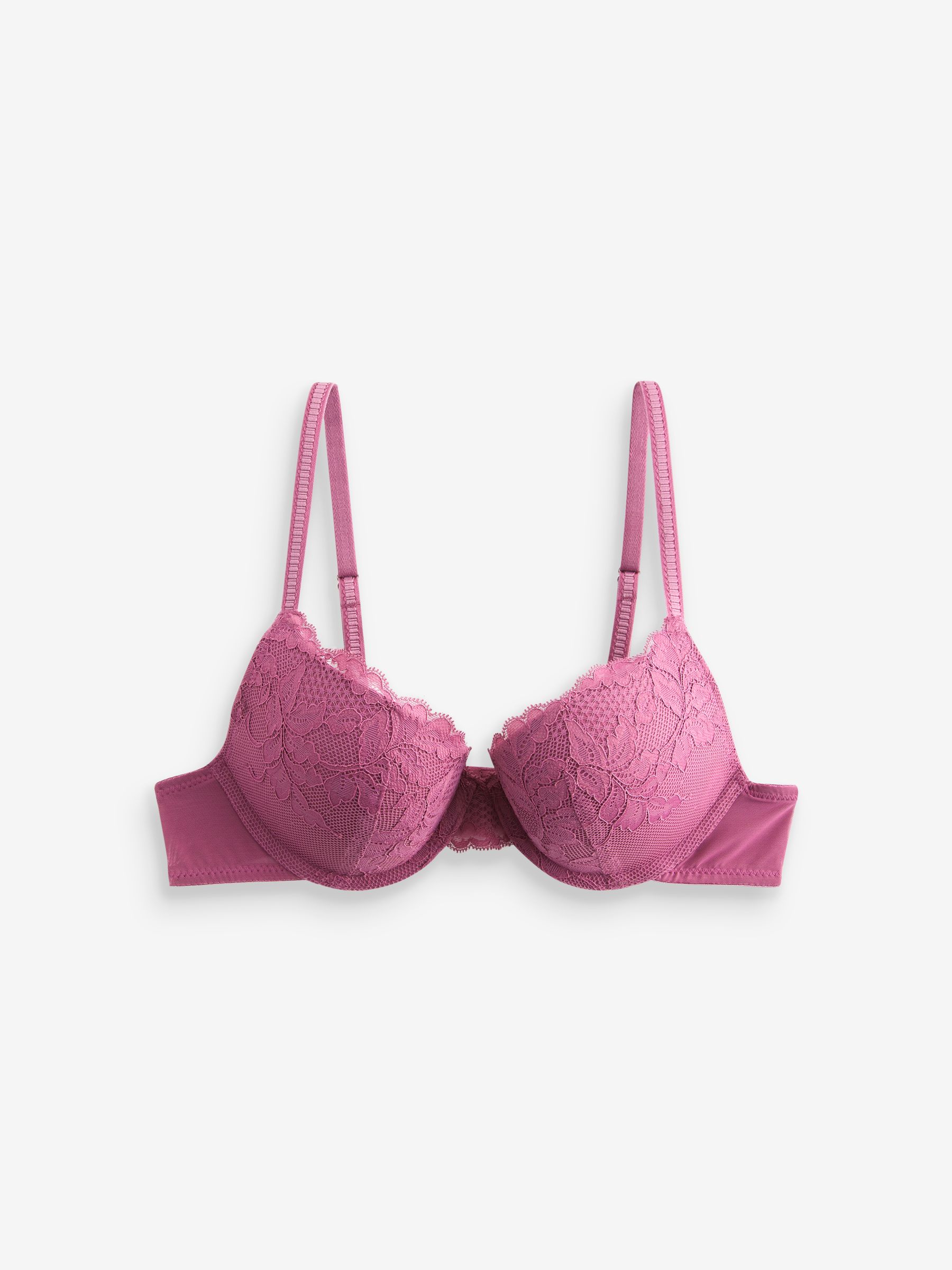 Buy Rose Pink/Black Lace Bras 2 Pack from the Next UK online shop