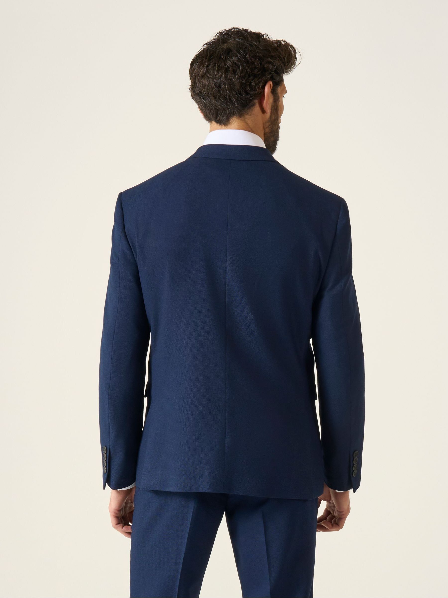 Buy Skopes Navy Blue Double Breasted Harcourt Suit Jacket from the Next ...