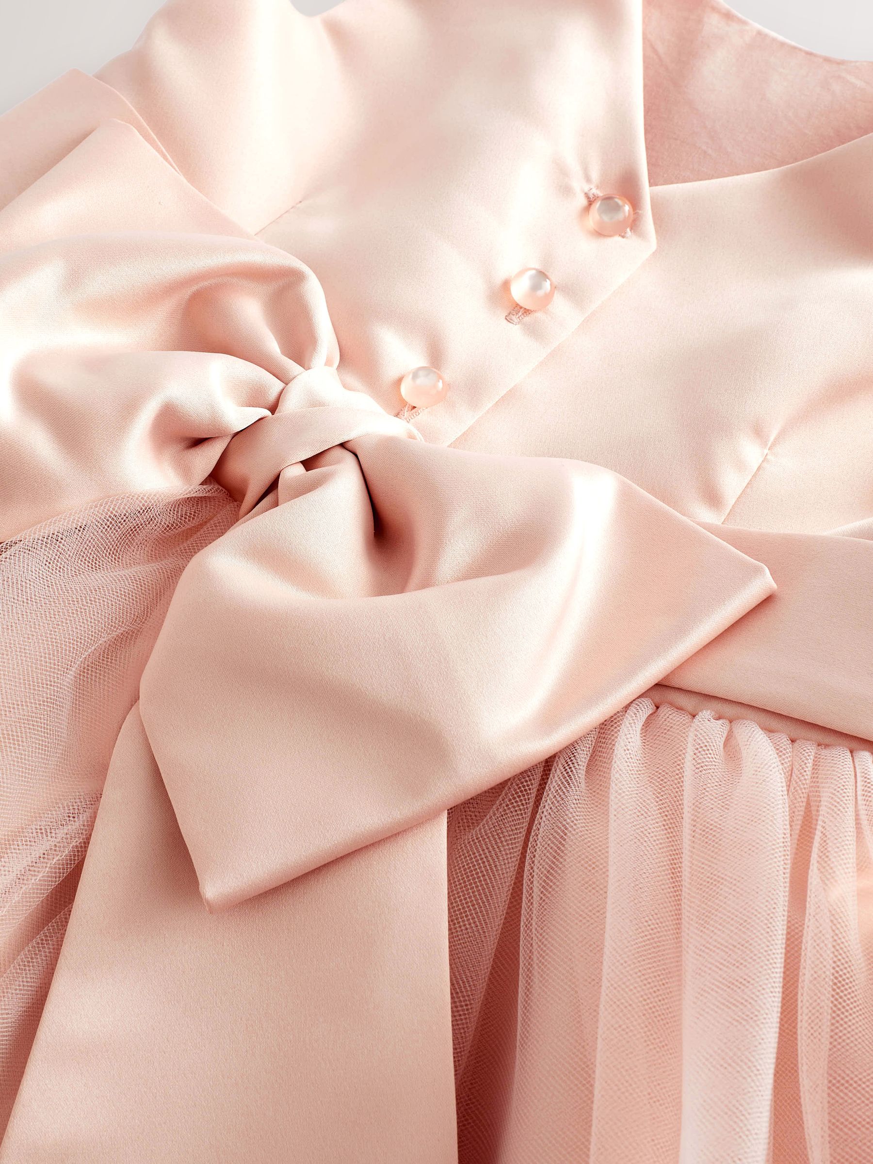 Buy Pink Flower Girl Bow Dress (3mths-16yrs) from the Next UK online shop