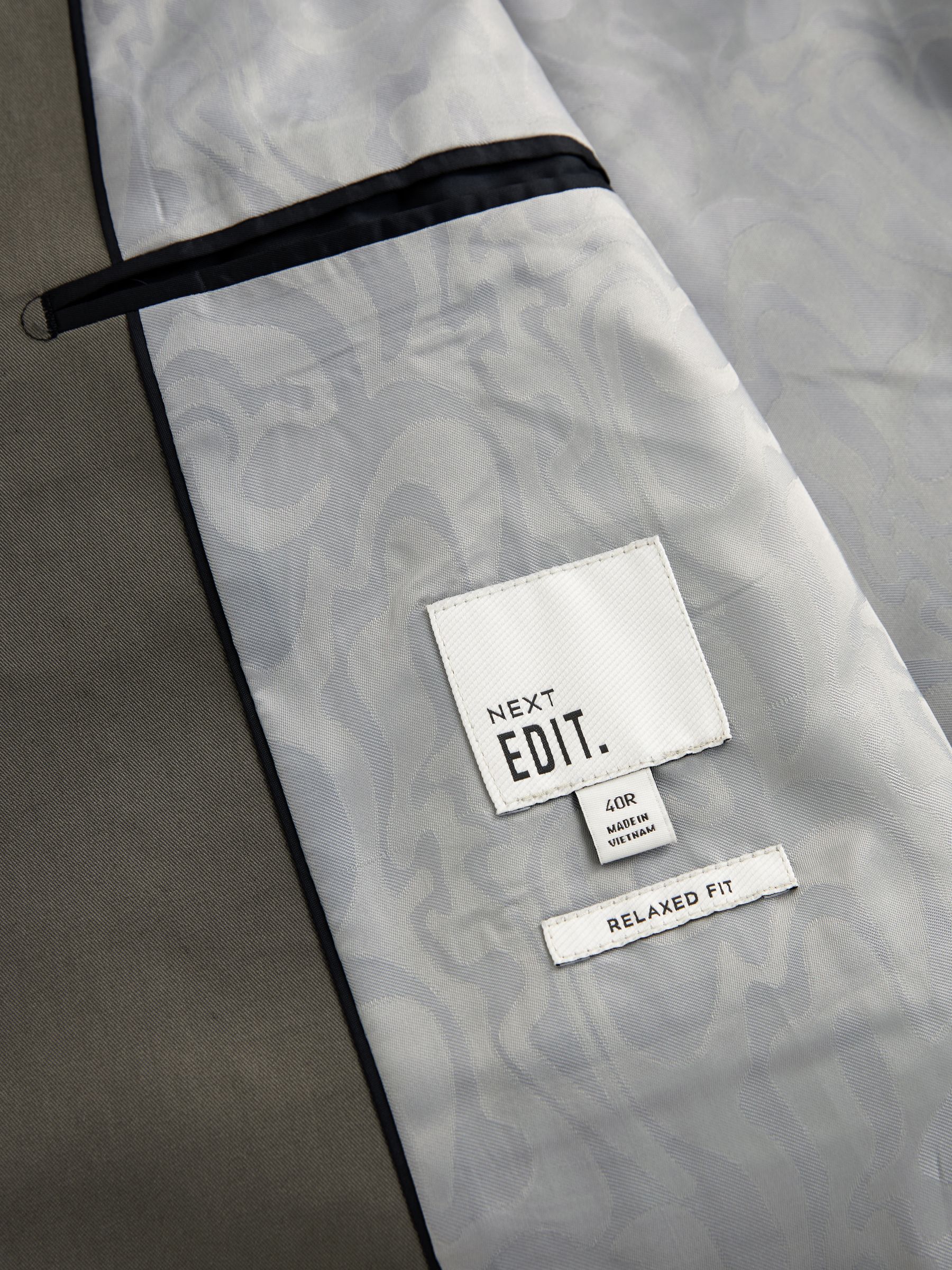 Buy Sage Green Relaxed Fit EDIT Slouchy Style Suit Jacket from the Next ...