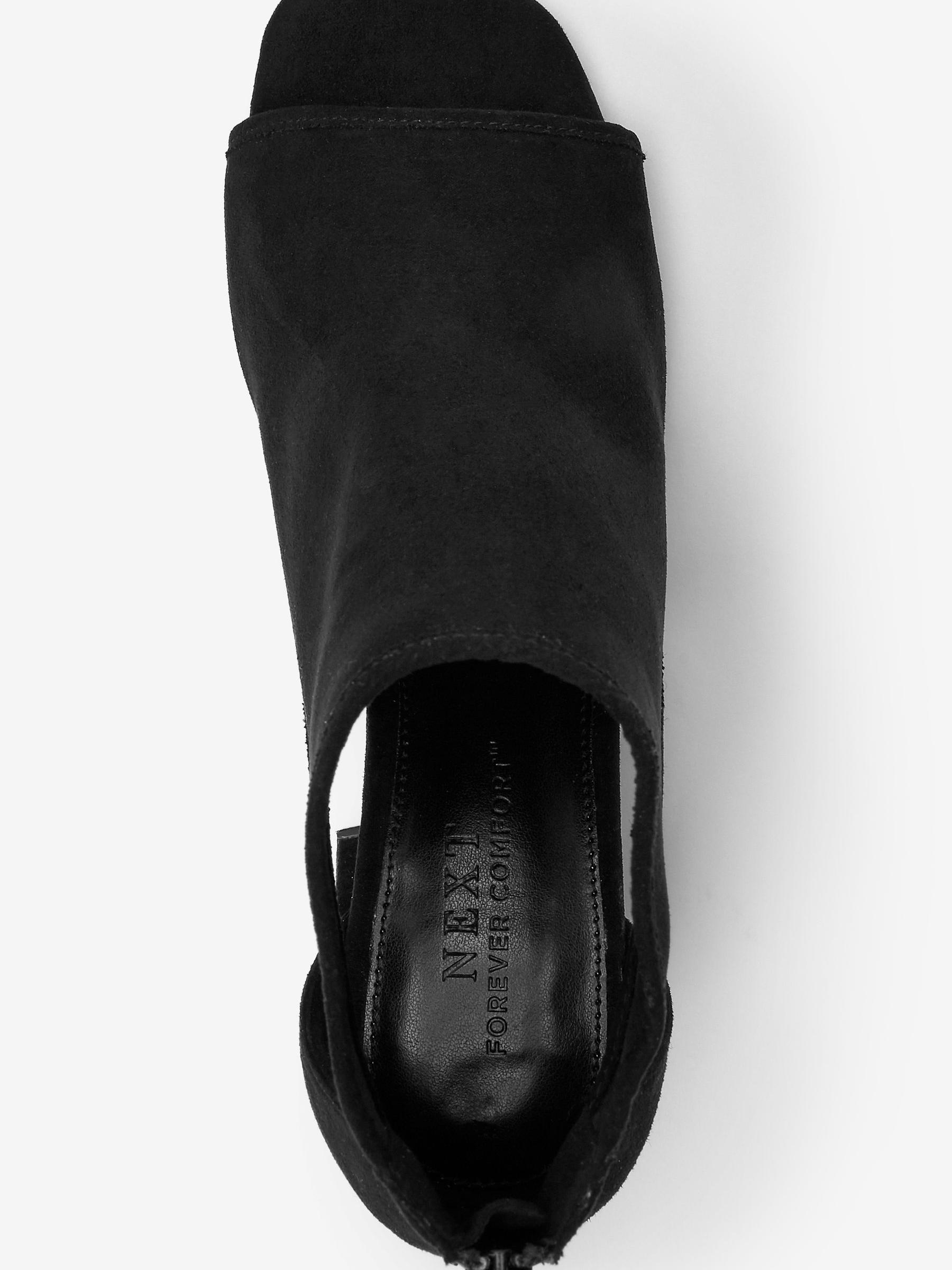 Buy Black Forever Comfort® Low Cut-Out Shoe Boots from the Next UK ...