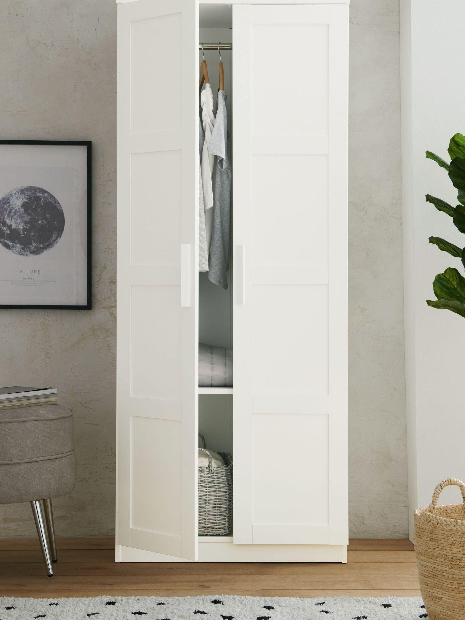 Buy White Flynn Paint Effect Double Wardrobe from the Next UK online shop