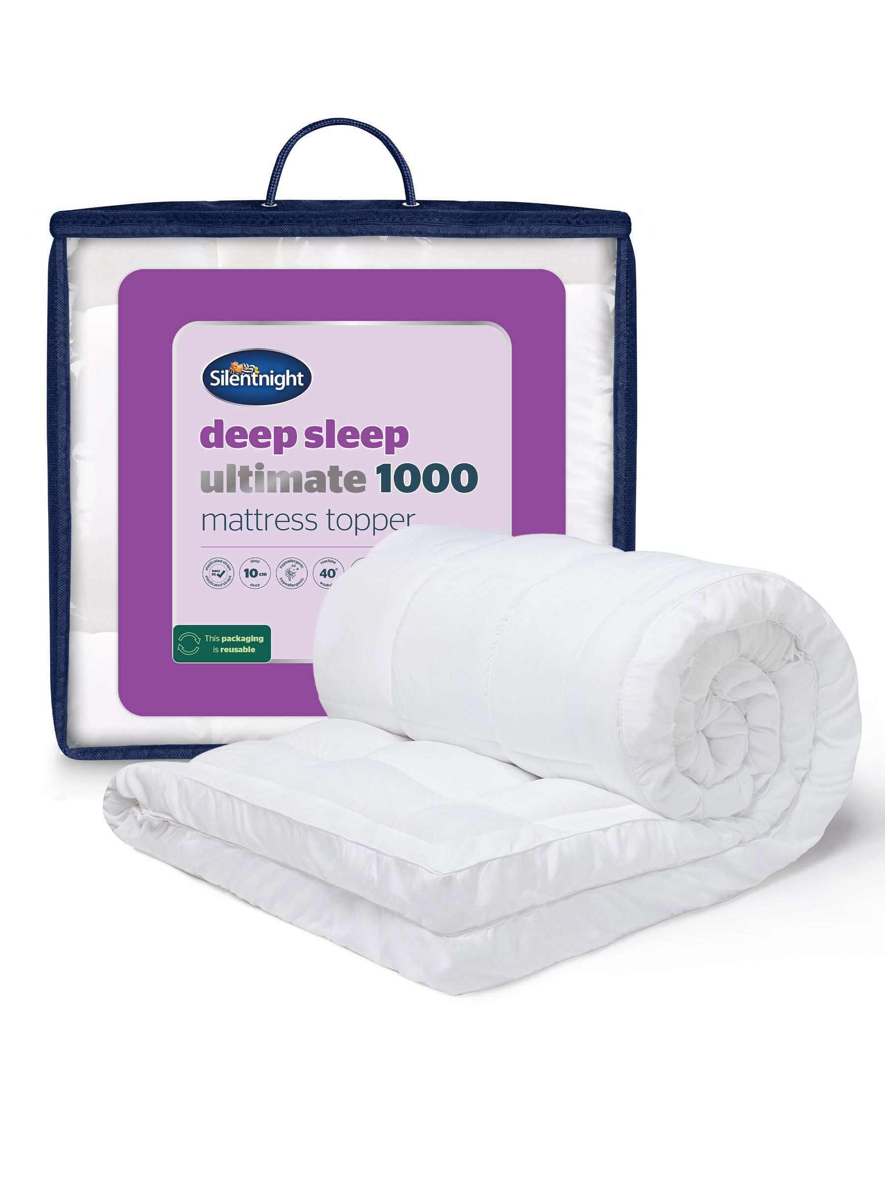 Buy Silentnight White Deep Sleep Ultimate 1000 Extra Deep Mattress ...