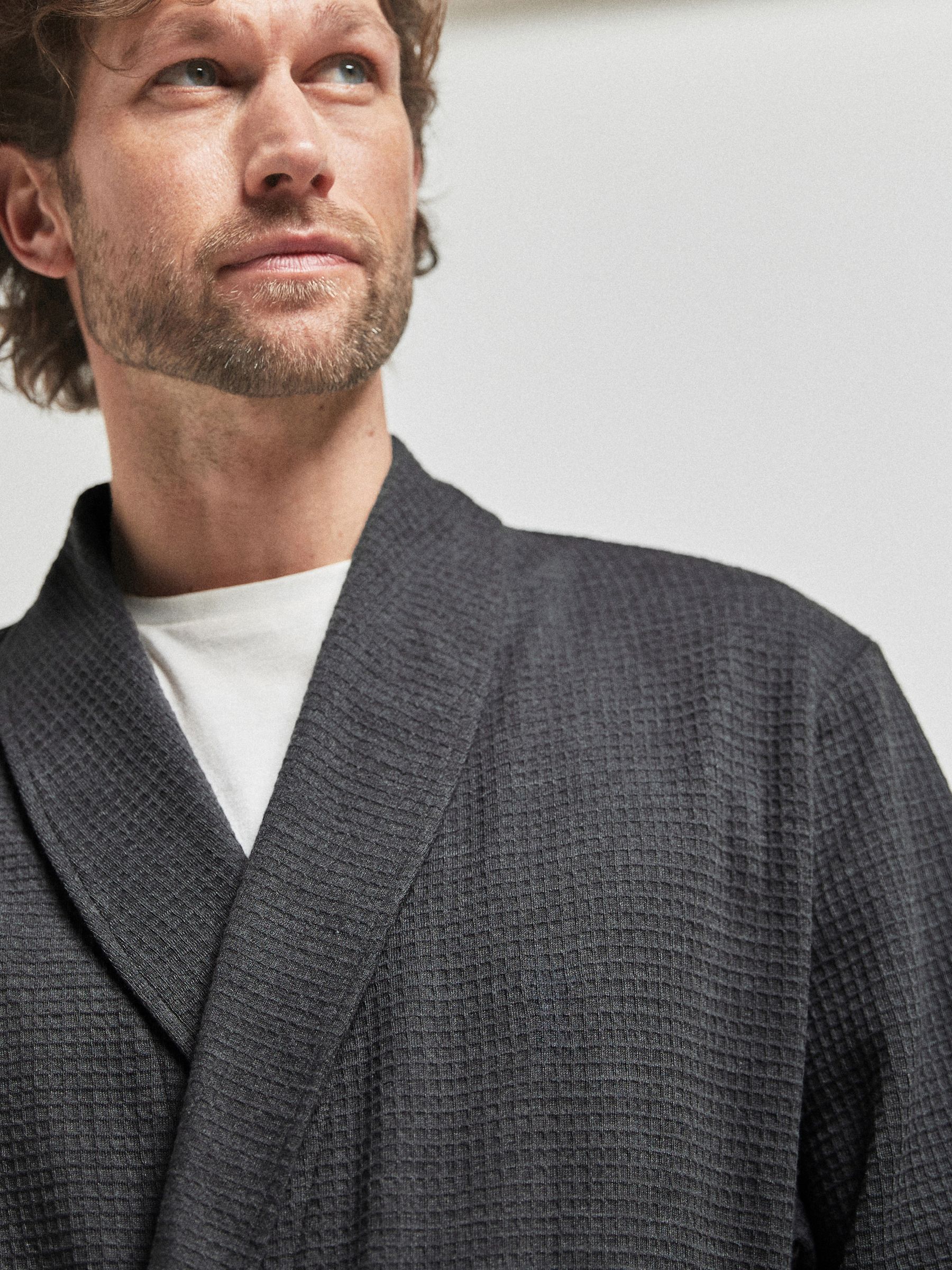 Buy Charcoal Grey Lightweight Waffle Dressing Gown from the Next UK ...