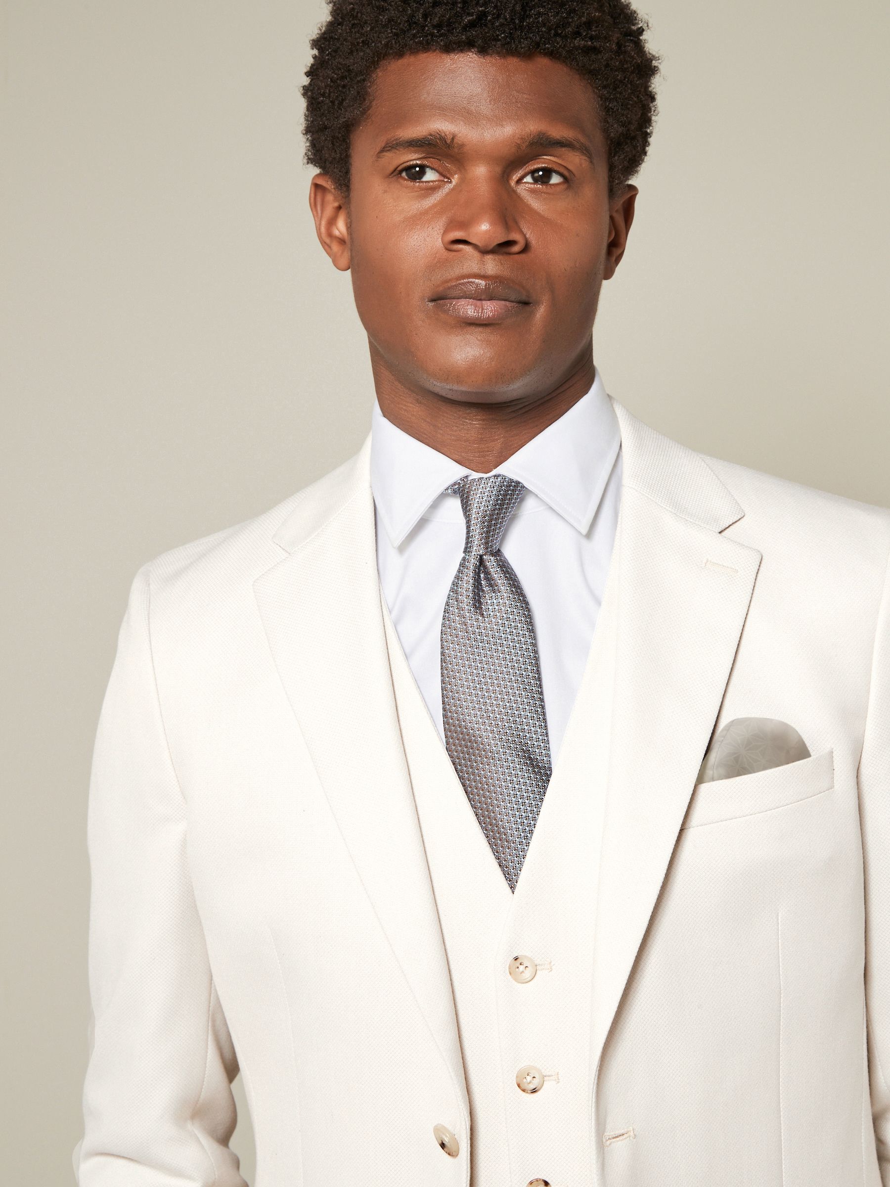 Buy Ecru Slim Fit Textured Suit Jacket from Next Saudi Arabia