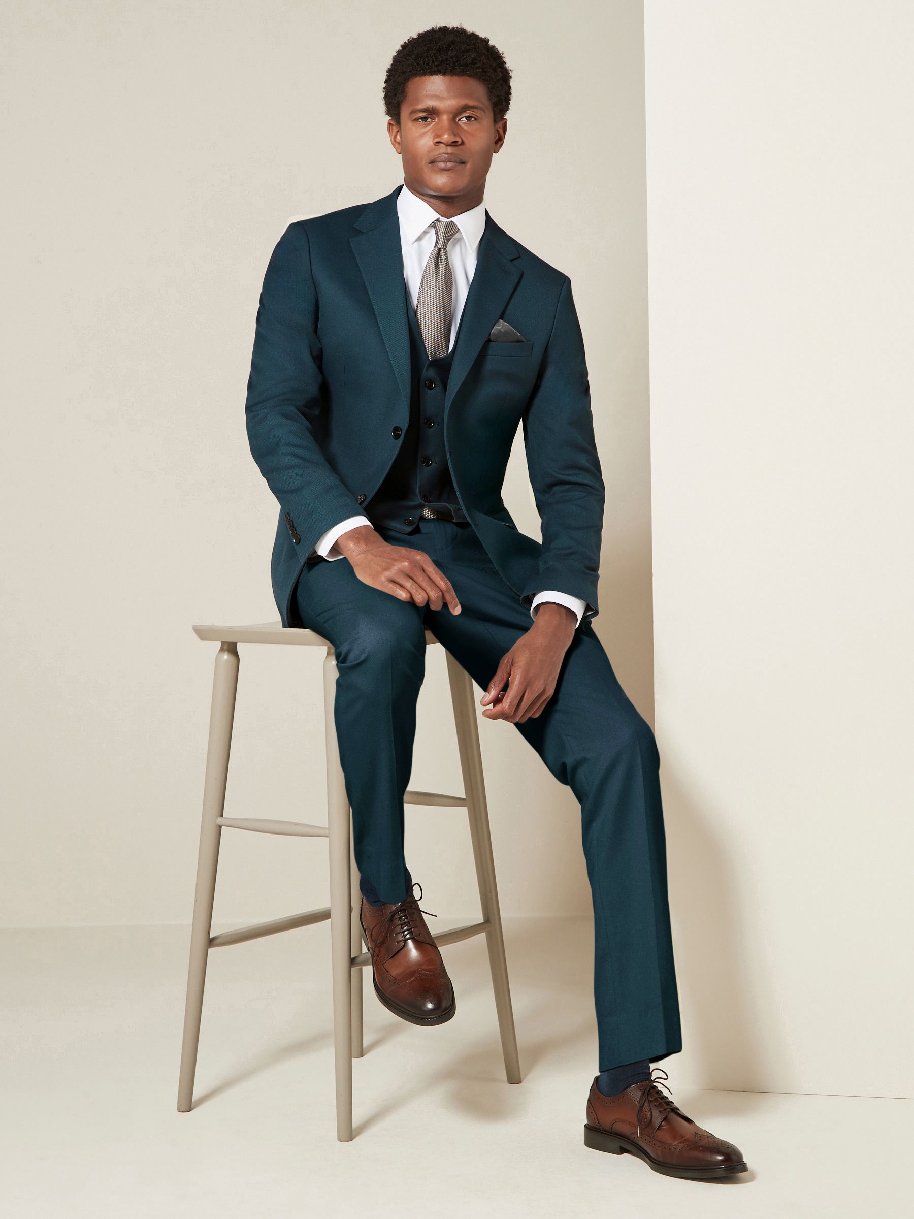 Buy Teal Blue Slim Fit Textured Suit Jacket from the Next UK online shop