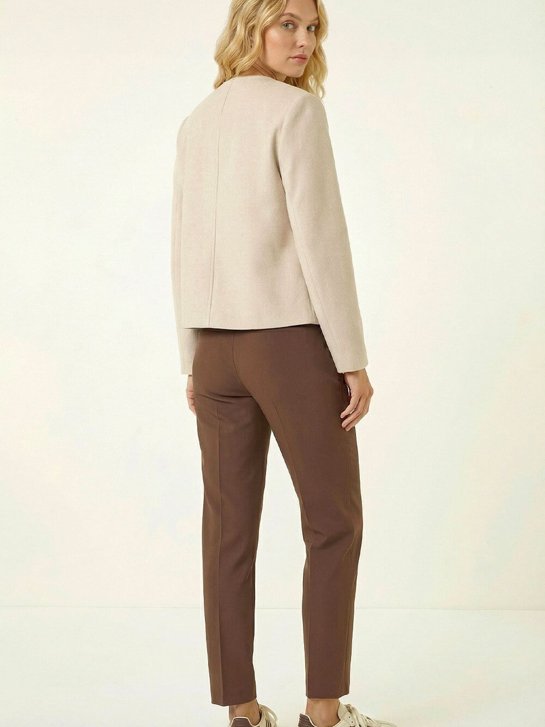 Buy Roman Natural Waterfall Edge Jacket from the Next UK online shop