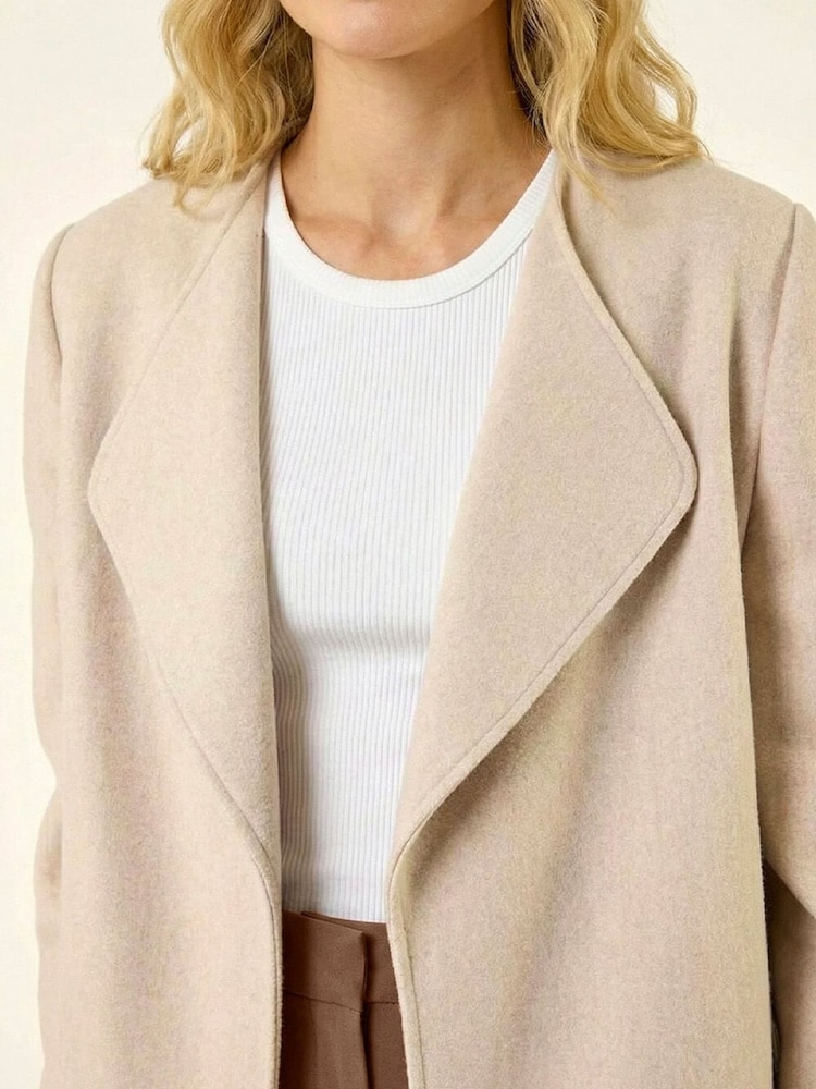 Buy Roman Natural Waterfall Edge Jacket from the Next UK online shop