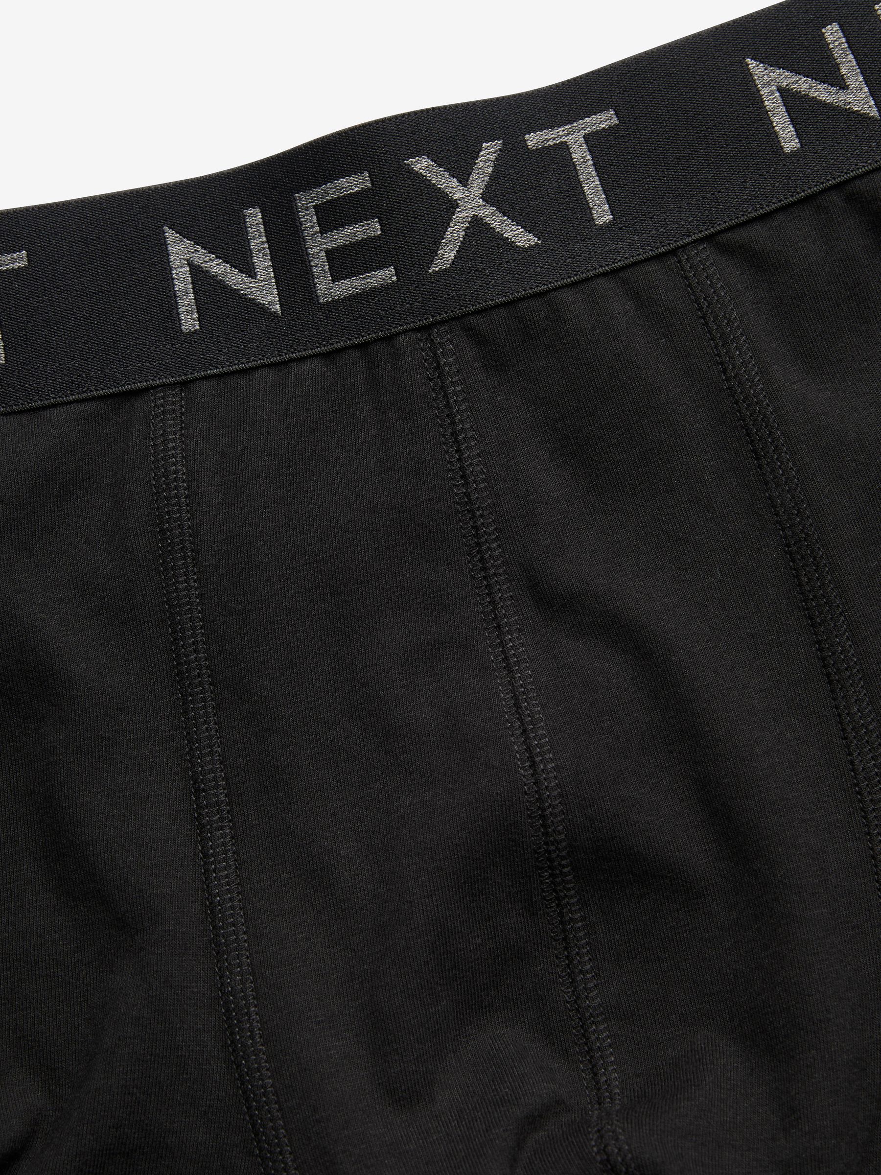 Buy Black 10 pack Cotton Rich Blend Hipster Boxers from the Next UK ...