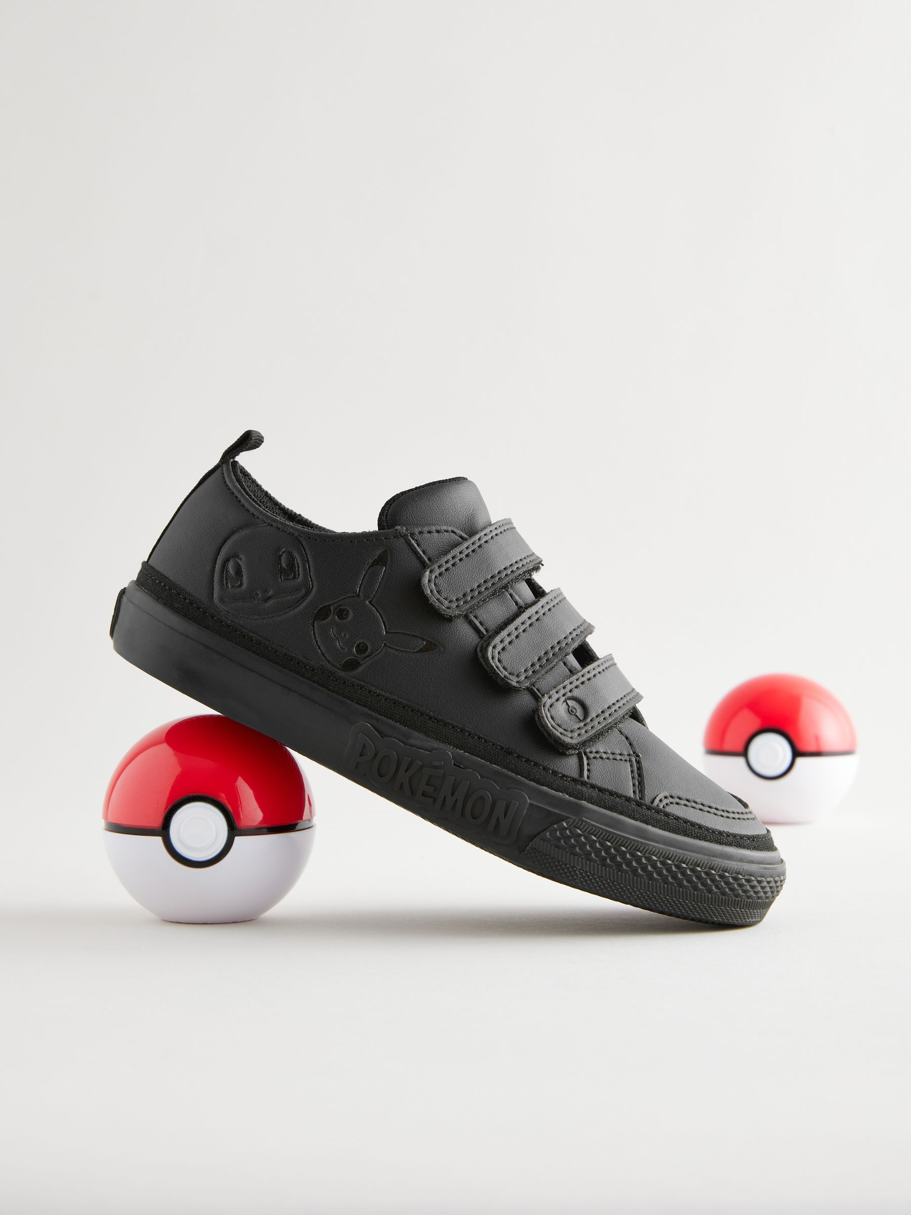 Buy Black Pokémon Touch Fastening School Shoes from the Next UK online shop