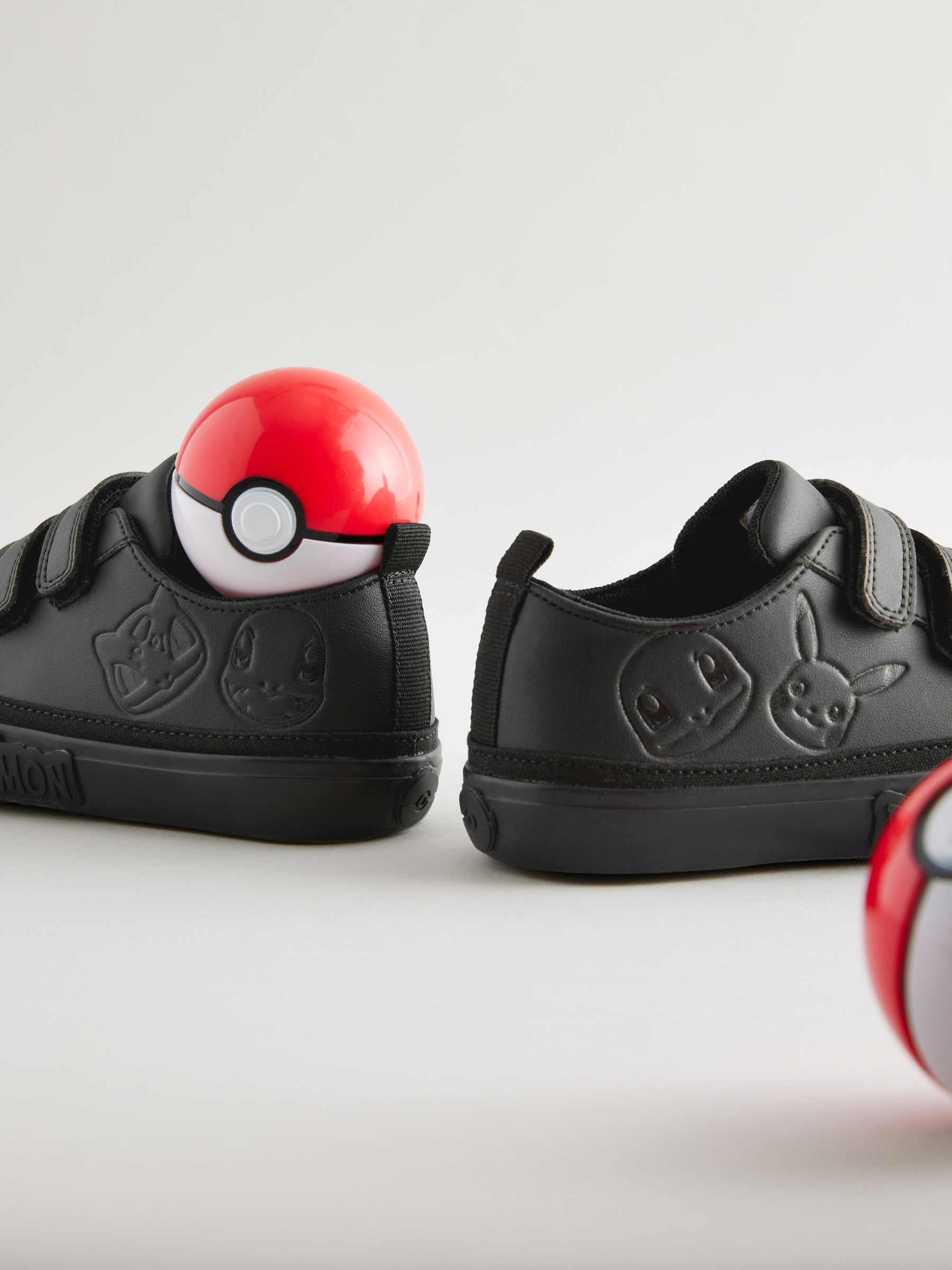 Buy Black Pokémon Touch Fastening School Shoes from the Next UK online shop